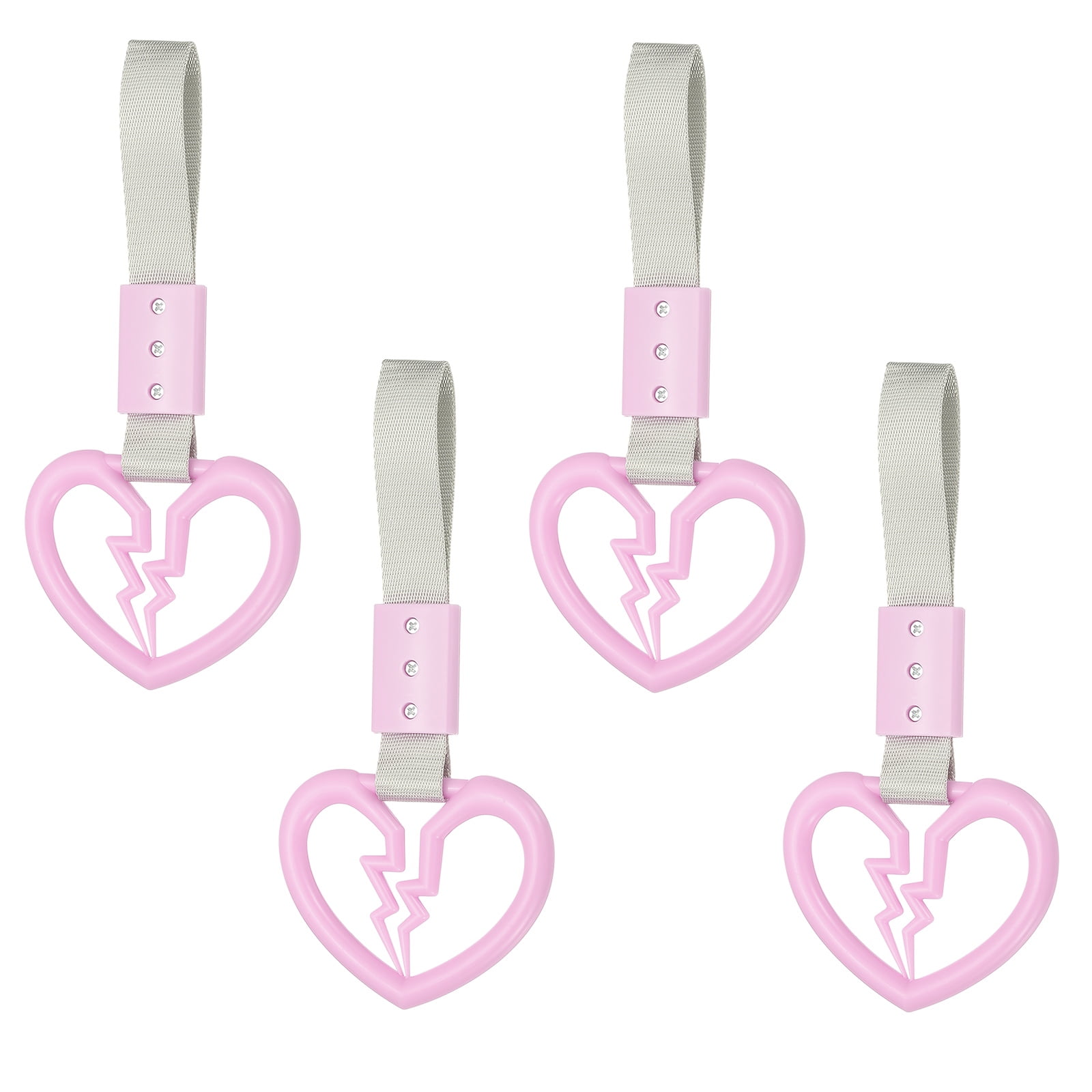 Uxcell 4Pcs Broken Heart Shaped Car Handle Straps, Car Hanging ...
