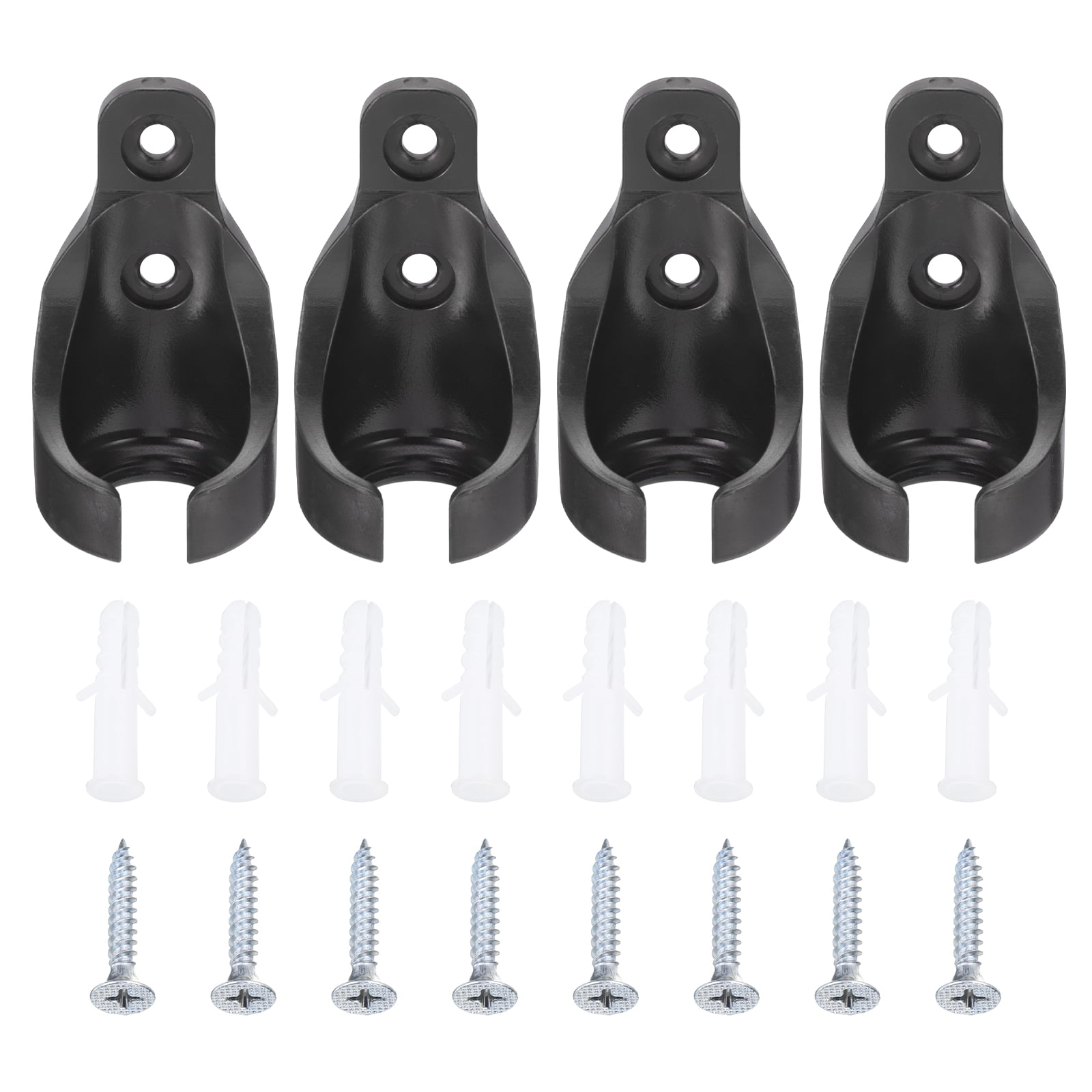 Uxcell 4Pcs Bungee Receivers Brackets for Roller Shade Tie Down Straps ...