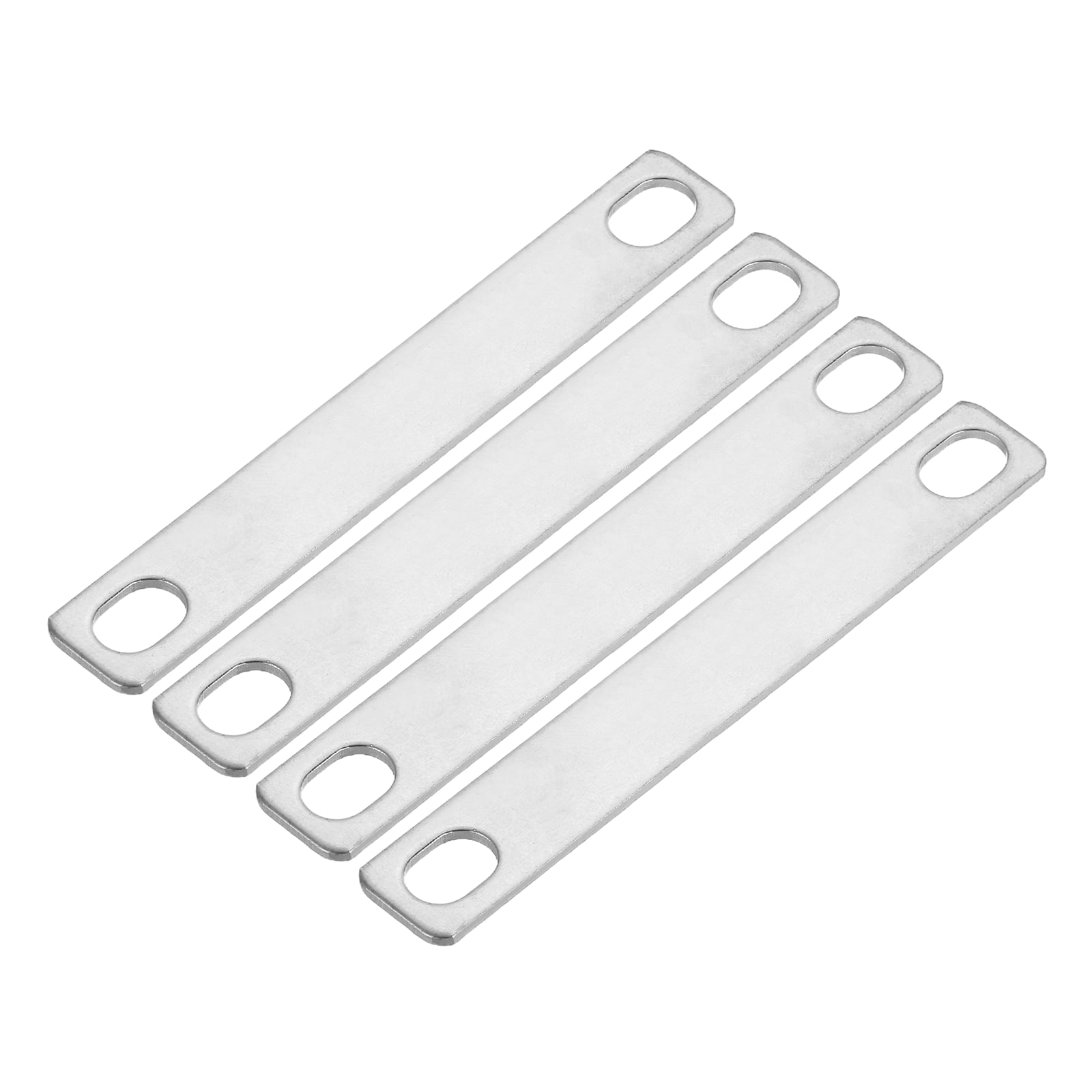 Uxcell Bus Bar Connector 4 Pcs Pitch Row 2.7"(65mm) Red Copper Flat Bus ...
