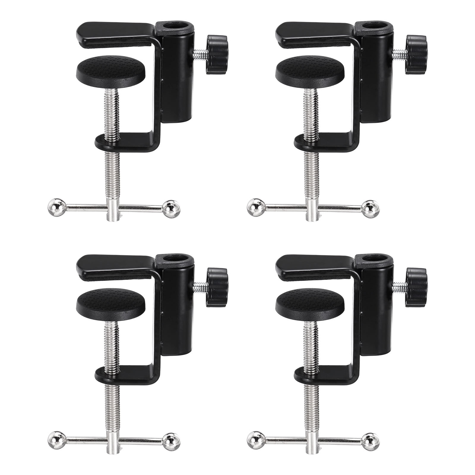 Uxcell 4Pcs C-Shape Desk Table Clamps Universal Mount Stand Adjustable ...