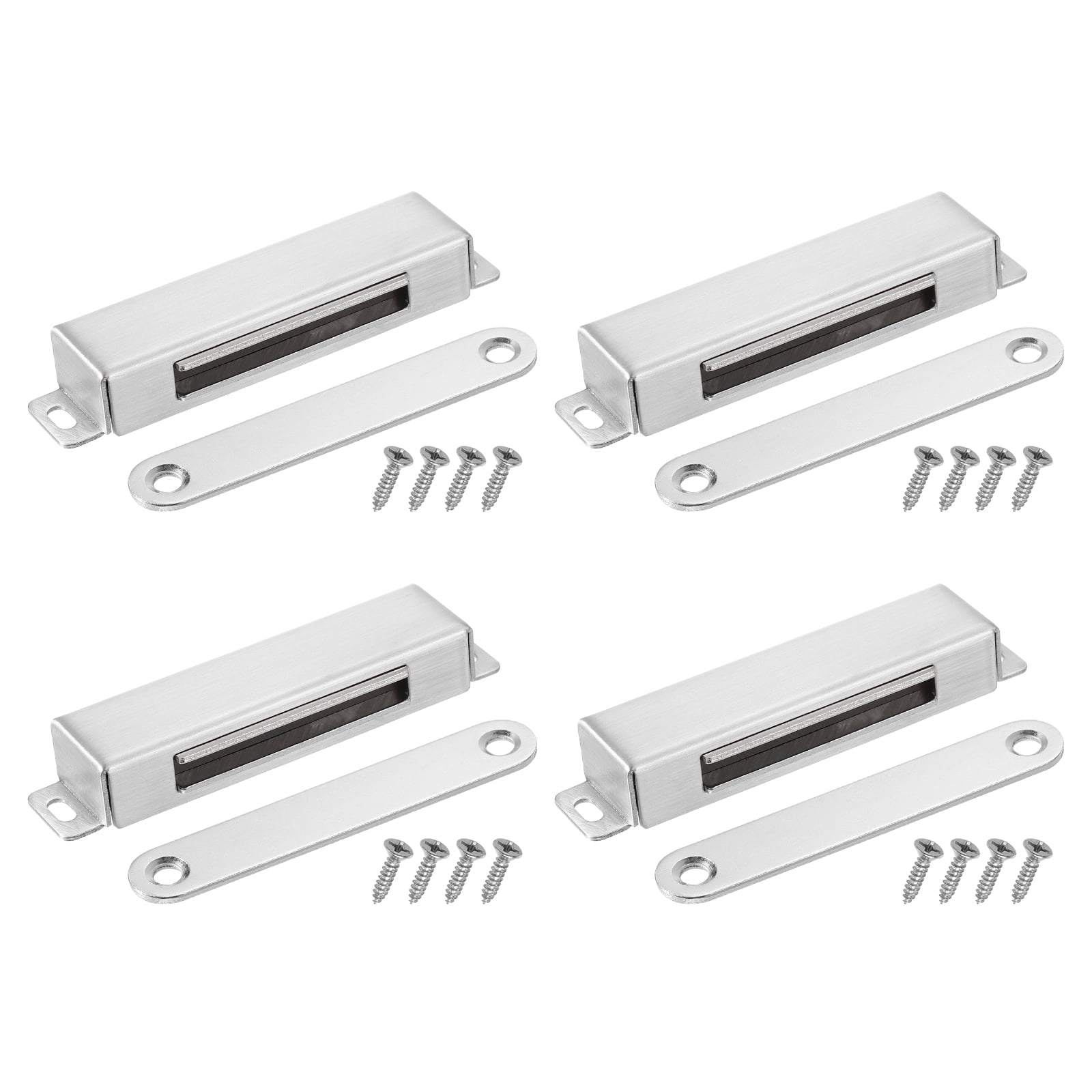 Uxcell 4Pcs Cabinet Magnet Latch, Adhesive Drawer Latch Magnetic ...