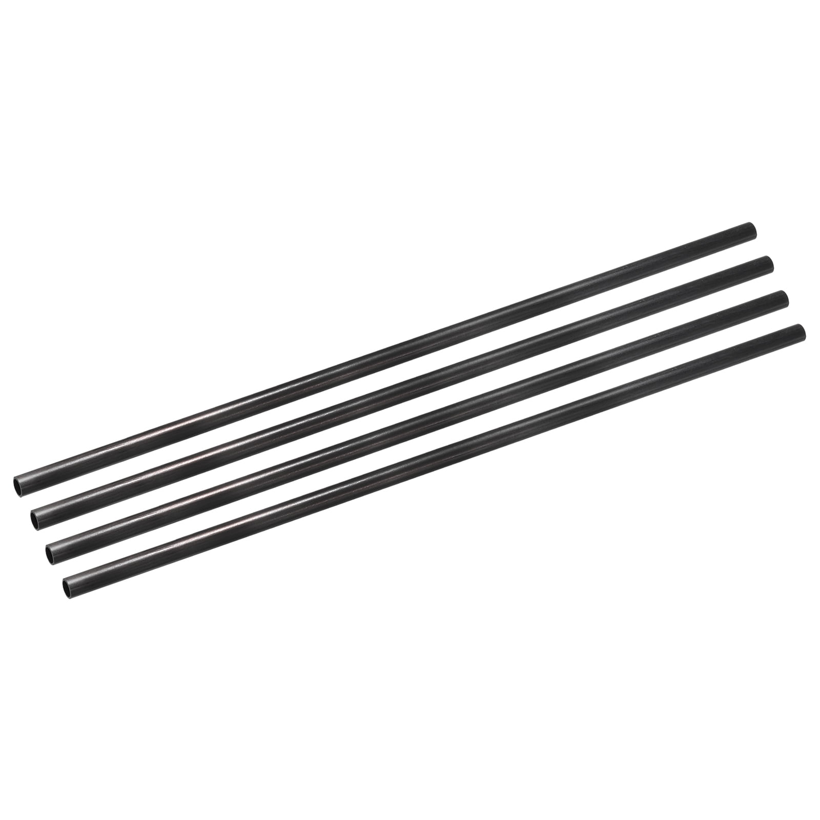 Uxcell 4Pcs Carbon Fiber Tube 6 x 8 x 500mm Pultruded Carbon Fiber ...