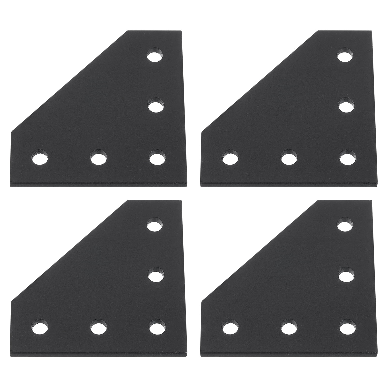 Uxcell 4Pcs Corner Bracket Plate, 60mmx60mm L-Shape Joint Plates 4mm ...