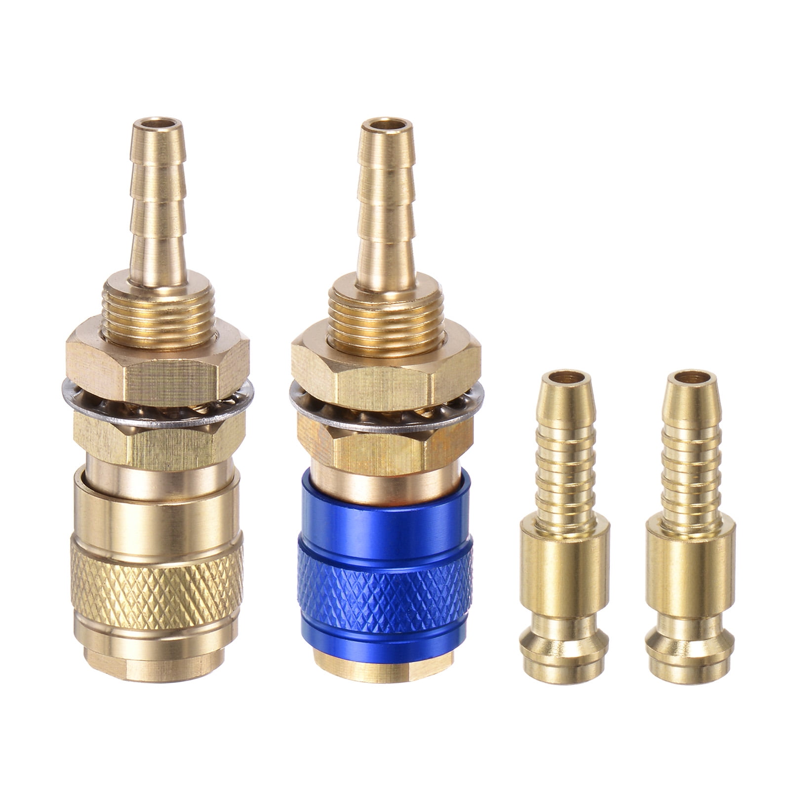 Uxcell 4Pcs Gas & Water Quick Connector for Tube Inner Dia 5mm TIG 12 ...