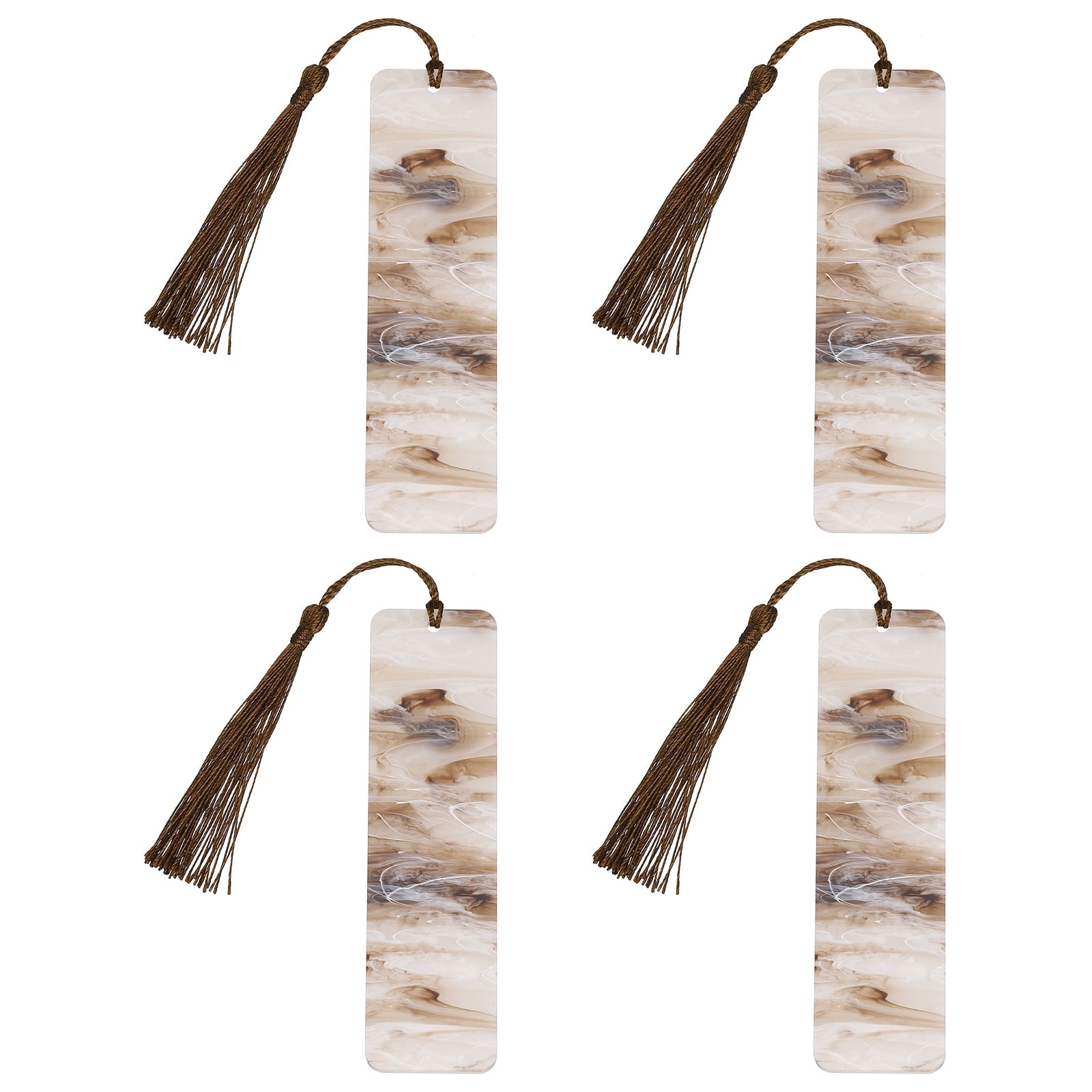 Uxcell 4Pcs Glitter Bookmarks for Women, Acrylic Reading Book Marks ...
