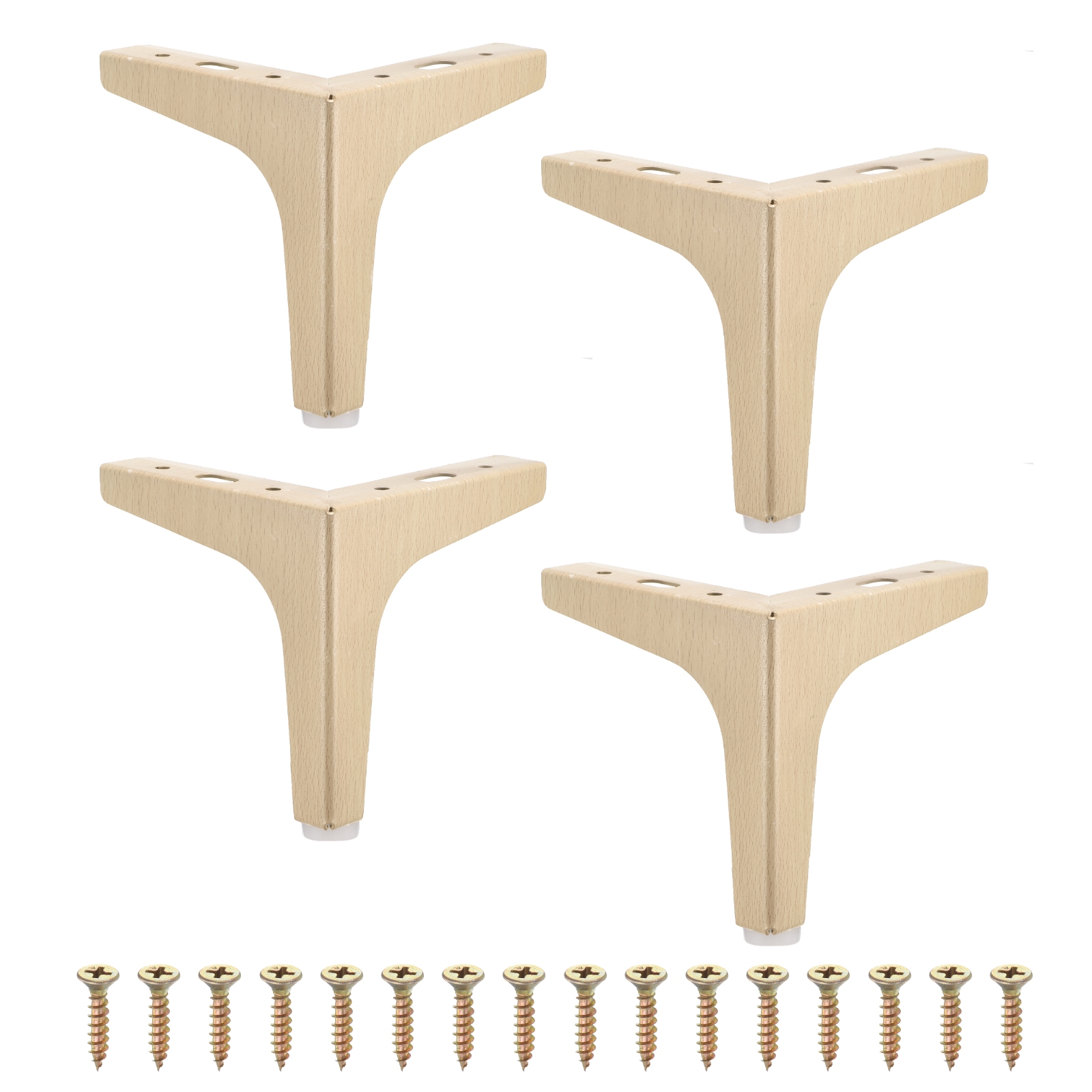 Uxcell 4Pcs Metal Furniture Legs, 5.12" Triangle Replacement Couch ...
