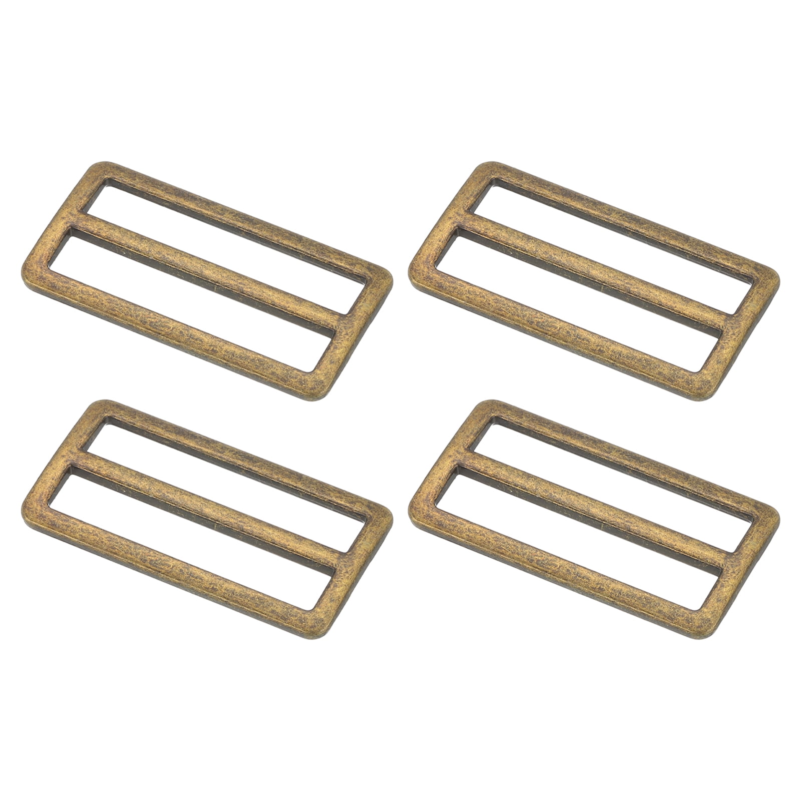Uxcell 4Pcs Metal Slide Buckle, 2" Metal Zinc Alloy Adjustable Buckle ...