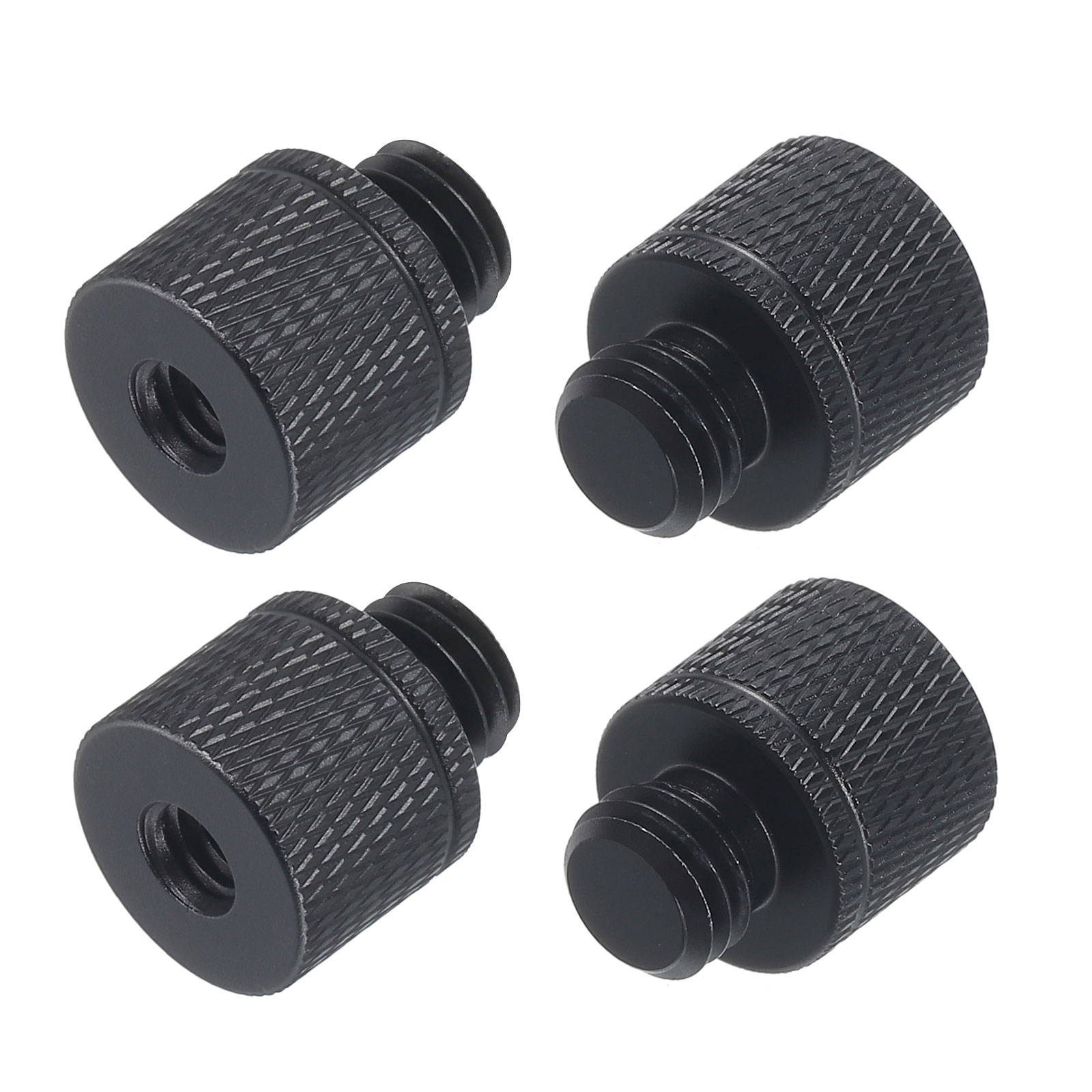 Uxcell 4Pcs Mic Stand Adapter 1/4 Female to M10 Male Camera Screw ...