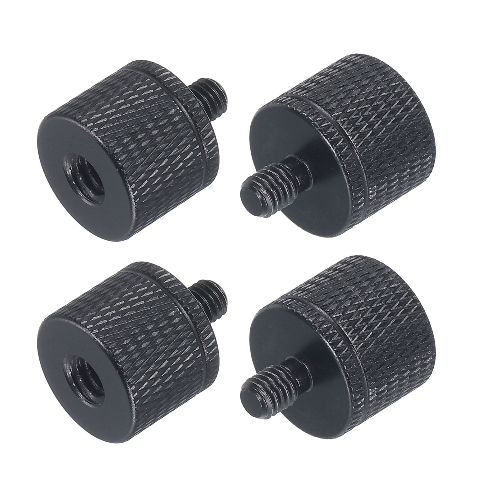 Uxcell 4Pcs Mic Stand Adapter 1/4 Female to M5 Male Camera Screw Thread Adapter for Microphone ...