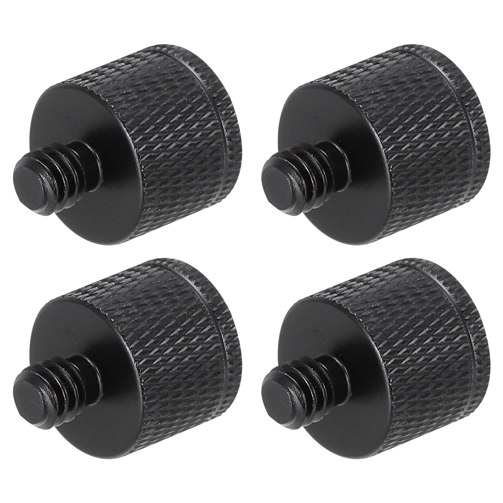 Uxcell 4Pcs Mic Stand Adapter 3/8 Female to M8 Male Thread Screw ...