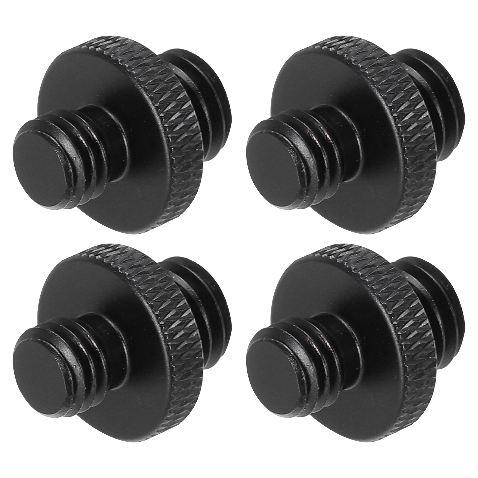 Uxcell 4Pcs Mic Stand Adapter M8 Male to M10 Male Double Sides Camera ...