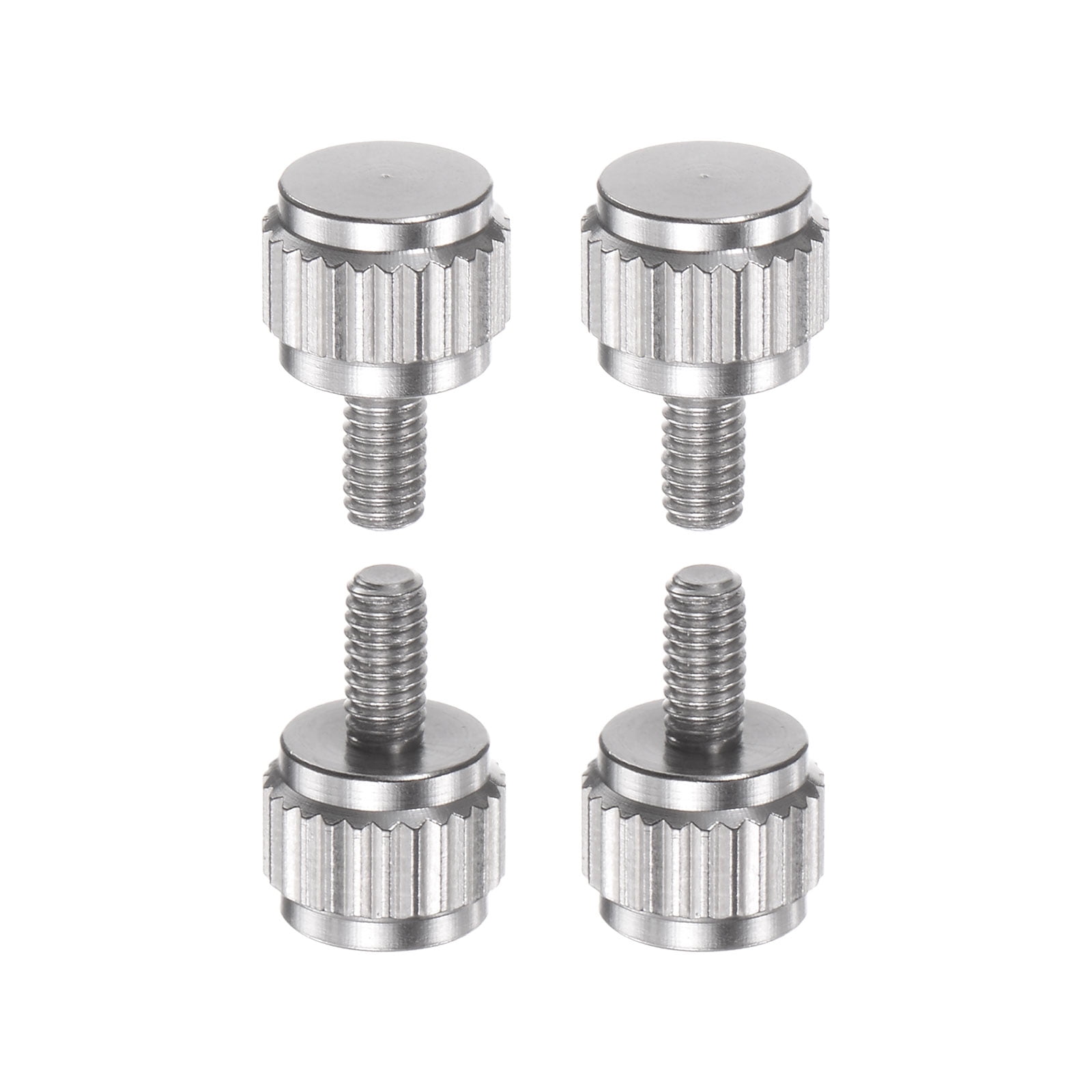 Uxcell 4Pcs Round Flat Head Knurled Thumb M2.5x5mm Hand Clamping ...