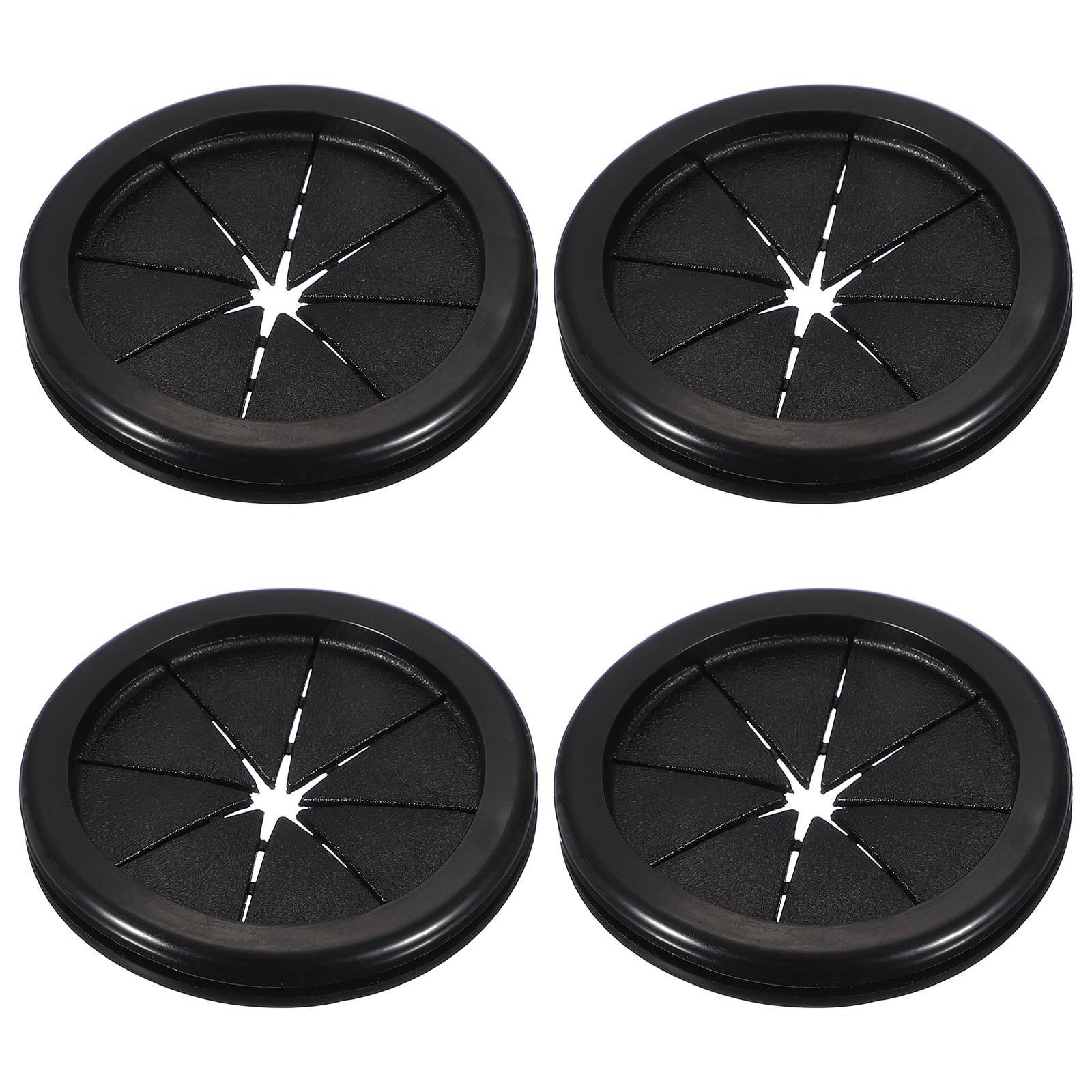 Uxcell 4Pcs Rubber Plug Hole Grommet Kit, 2.4" Firewall Closed Hole ...