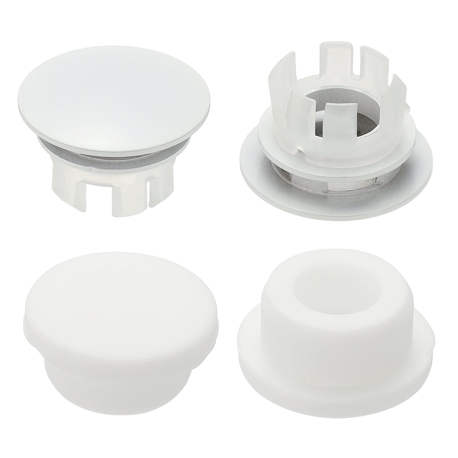 Uxcell 4Pcs Sink Overflow Ring, Universal Sink Overflow Drain Cover ...