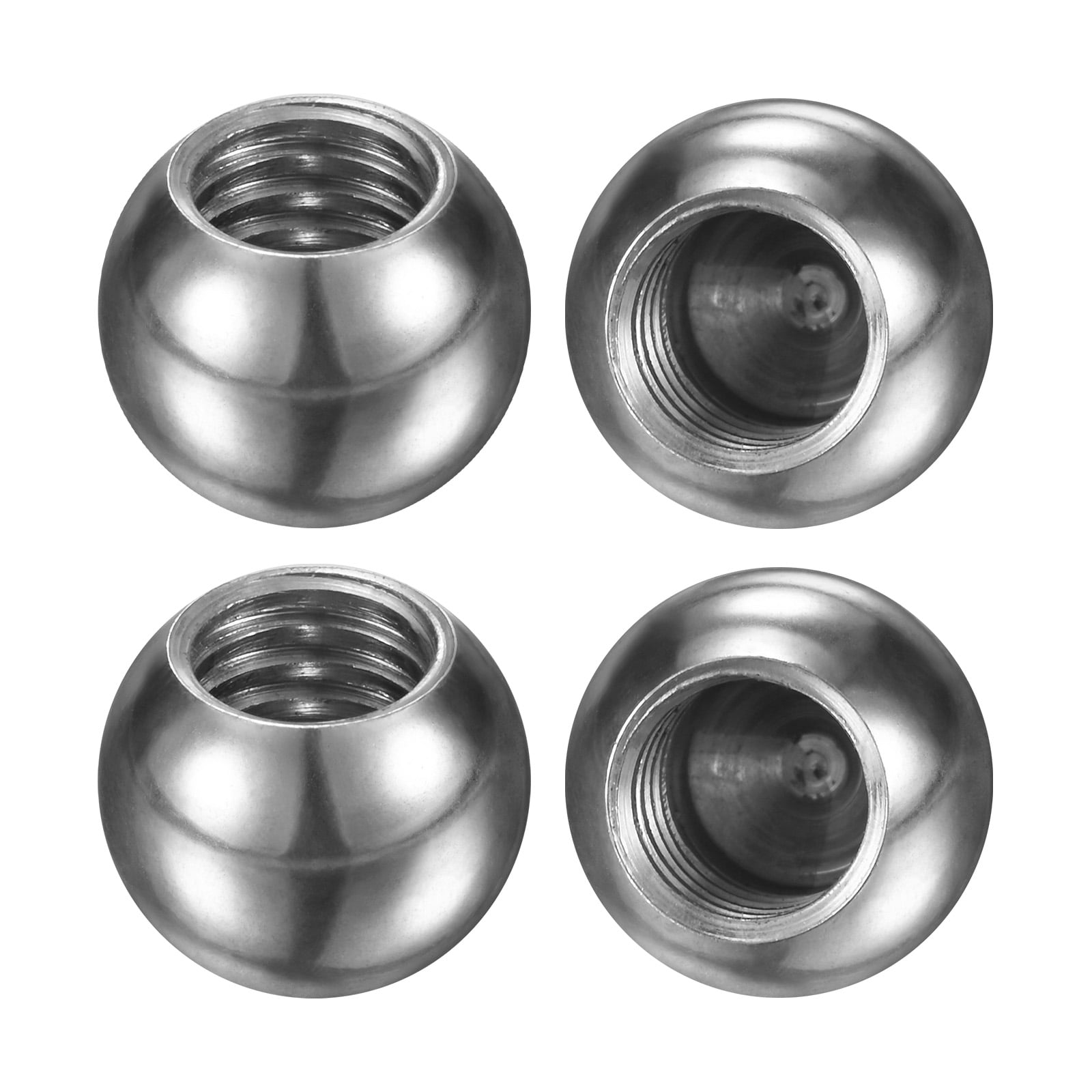 Uxcell 4Pcs Threaded Ball Nut Knobs M6x10mm 304 Stainless Steel Female ...