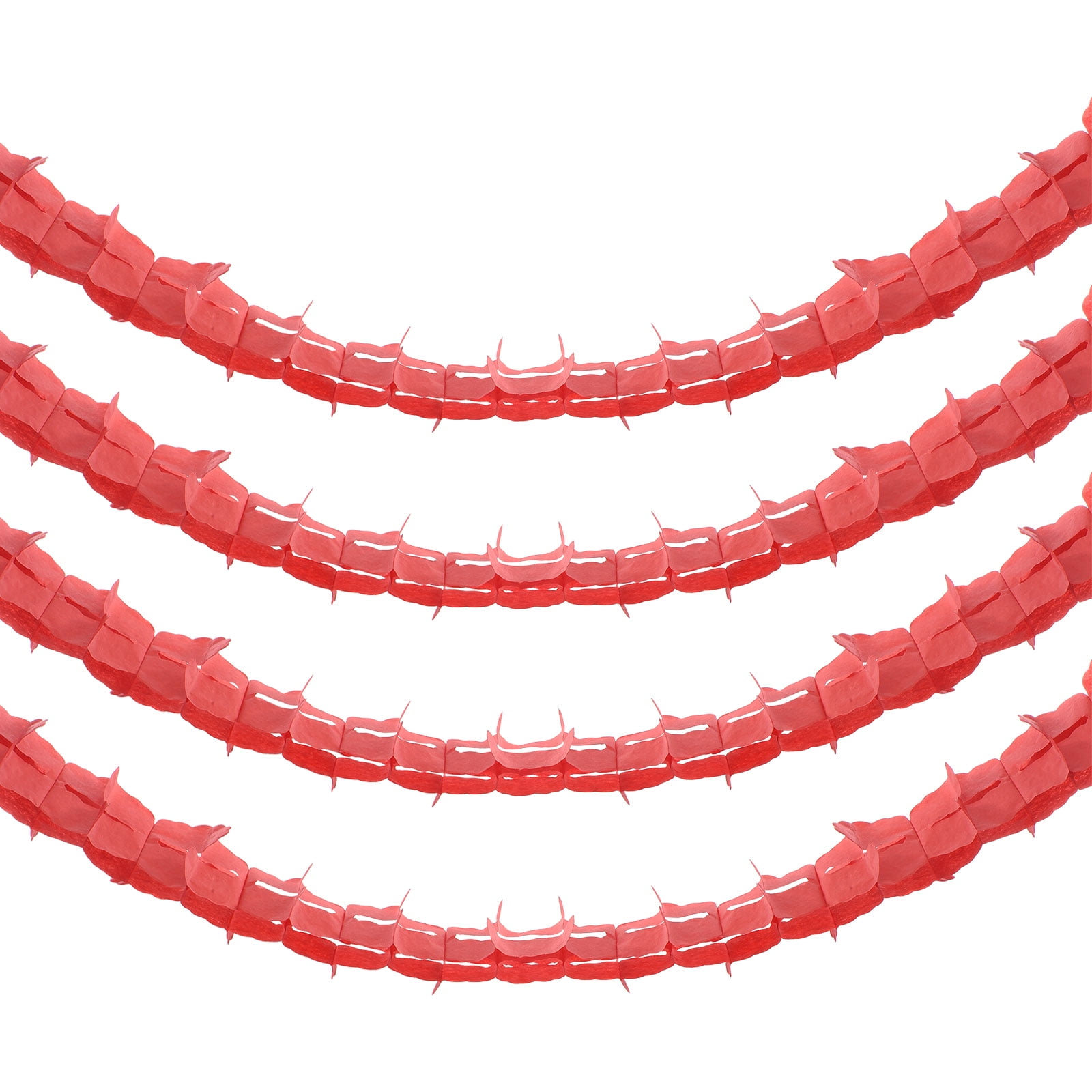 Uxcell 4Pcs Total 40Ft Four-Leaf Tissue Paper Garland Hanging Streamers ...