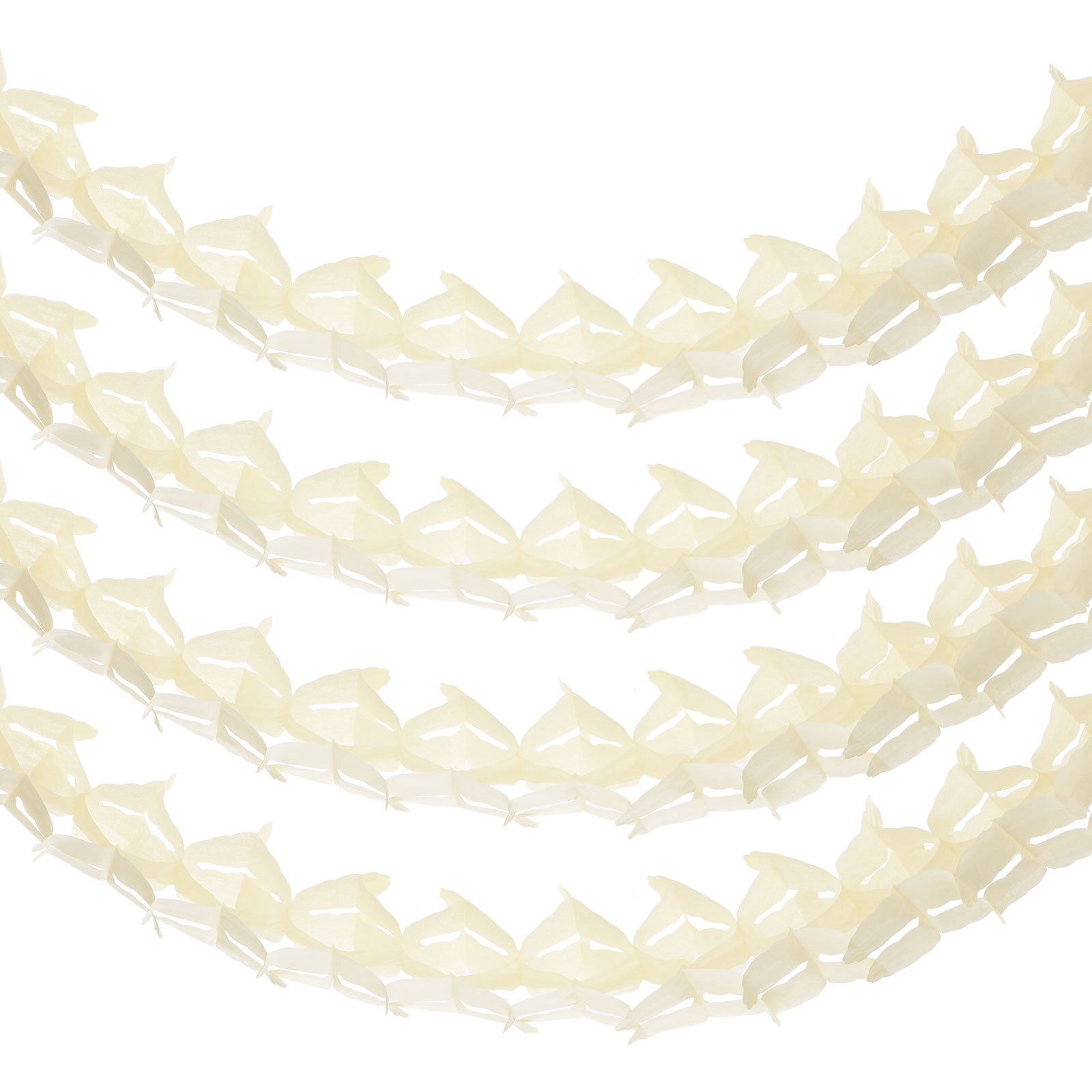 Uxcell 4Pcs Total 40Ft Four-Leaf Tissue Paper Garland Hanging Streamers ...