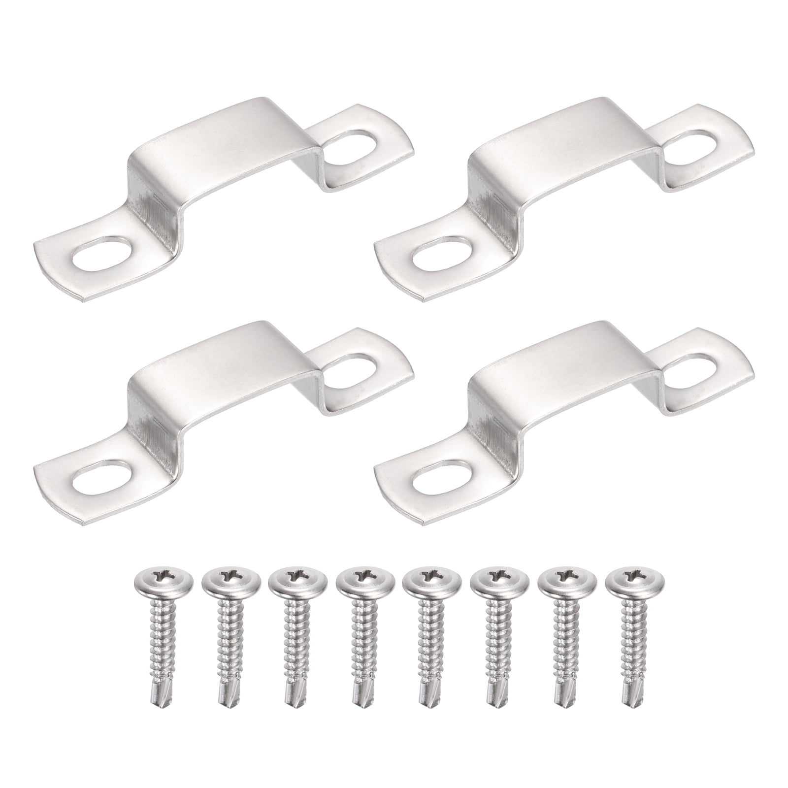 Uxcell 4Pcs U Shape Square Tube Clamp, 30x15mm U Shaped Bracket 304 ...