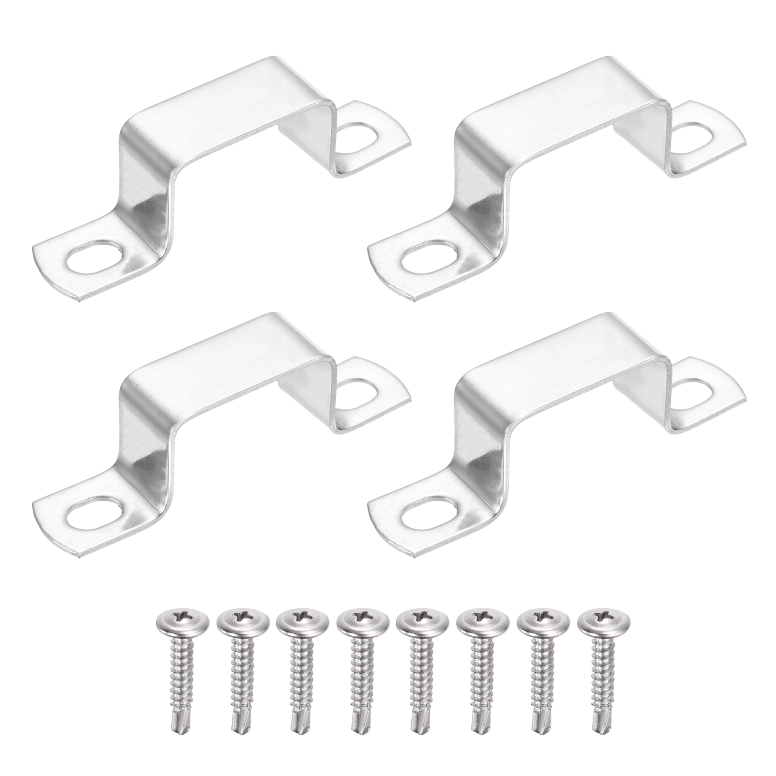 Uxcell 4Pcs U Shape Square Tube Clamp, 38x25mm U Shaped Bracket 304 ...