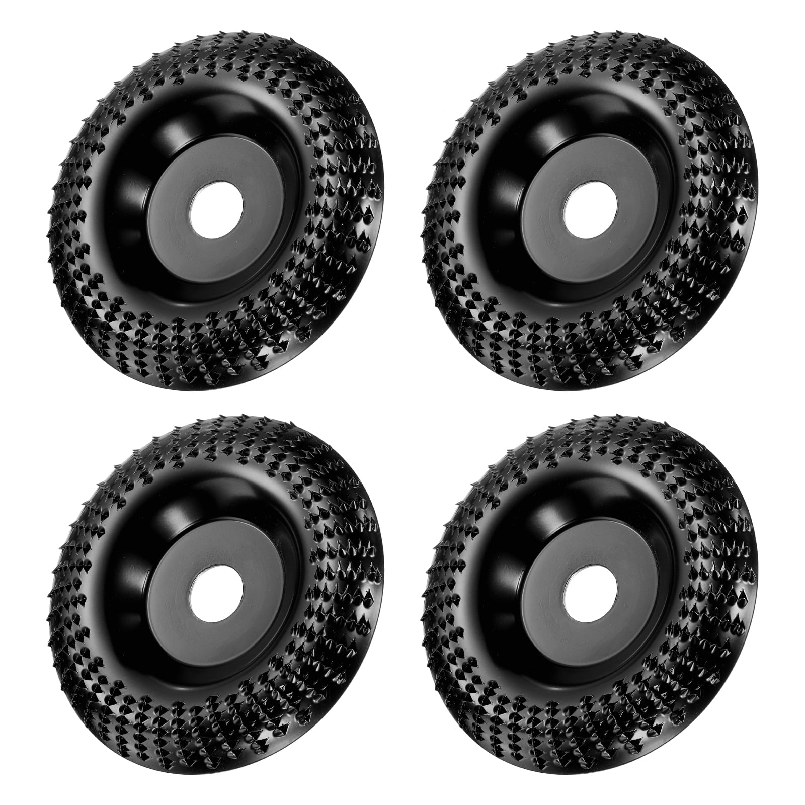Uxcell 4Pcs Wood Carving Disk Grinder Wheel 4" Angle Grinder Arc ...