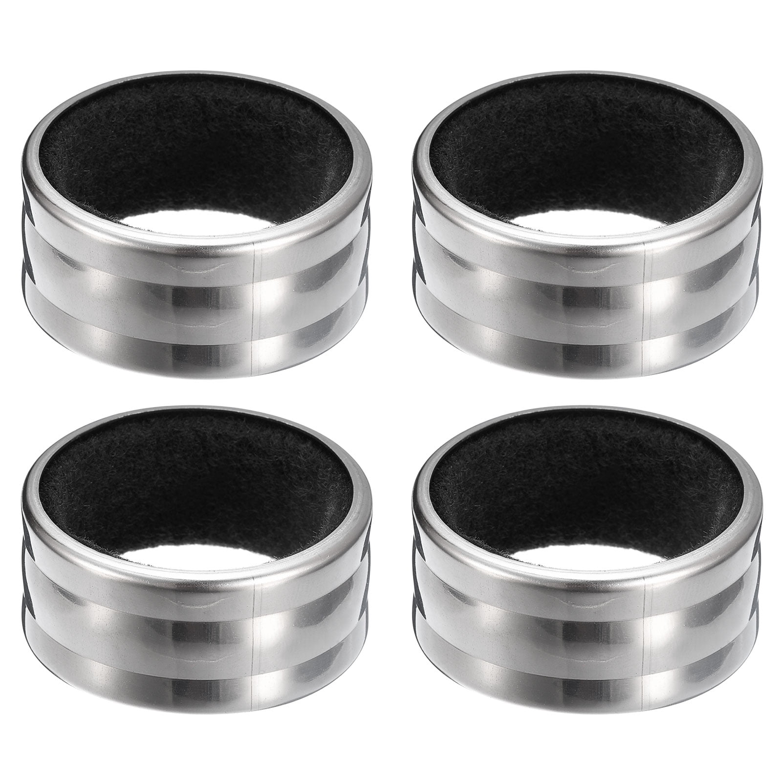 Uxcell 4Ps Wine Bottle Collars, Stainless Steel Wine Drip Rings, Leak ...