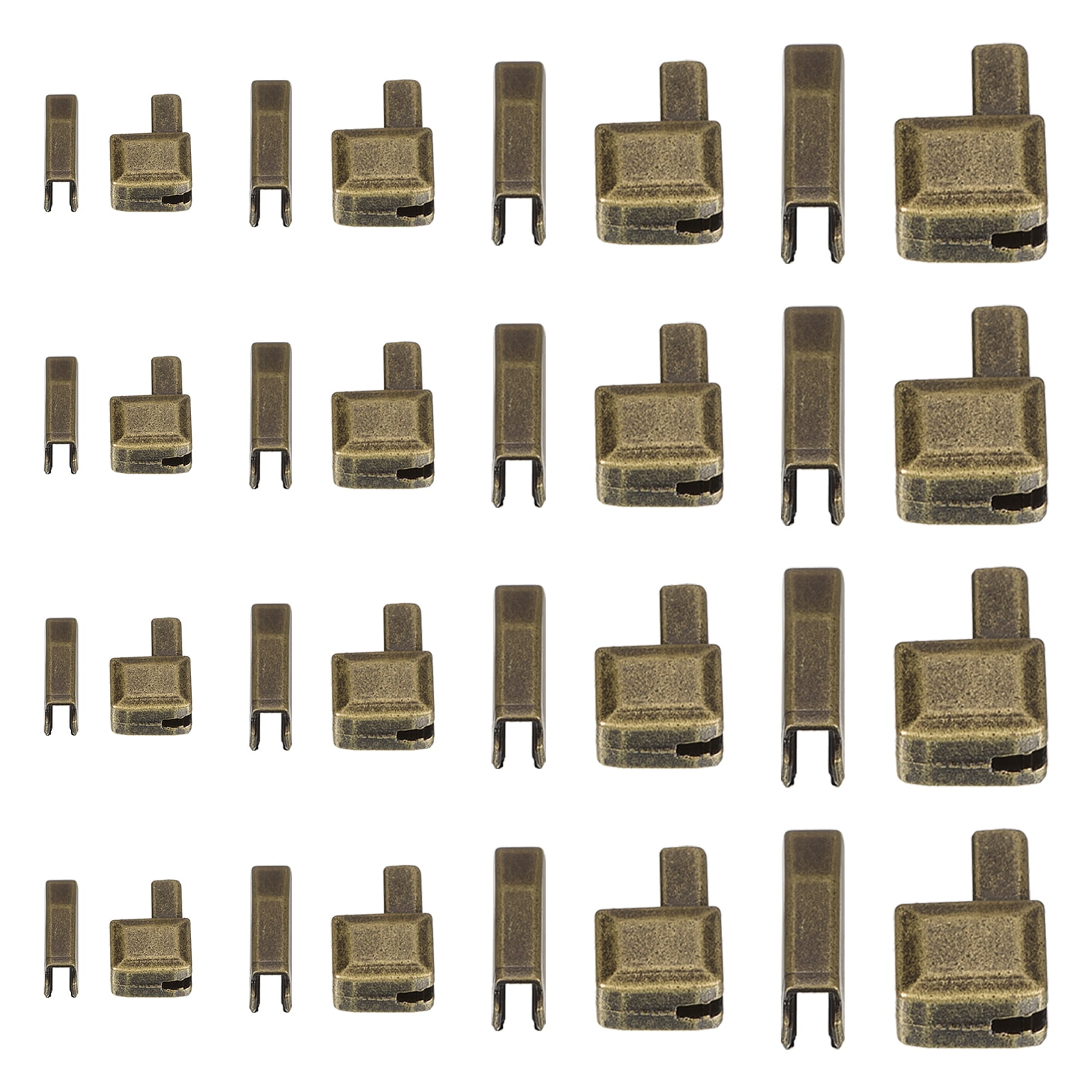 Uxcell 4Set Zipper Repair Kits, Retainers Box & Insertion Pins, #3 #5 ...