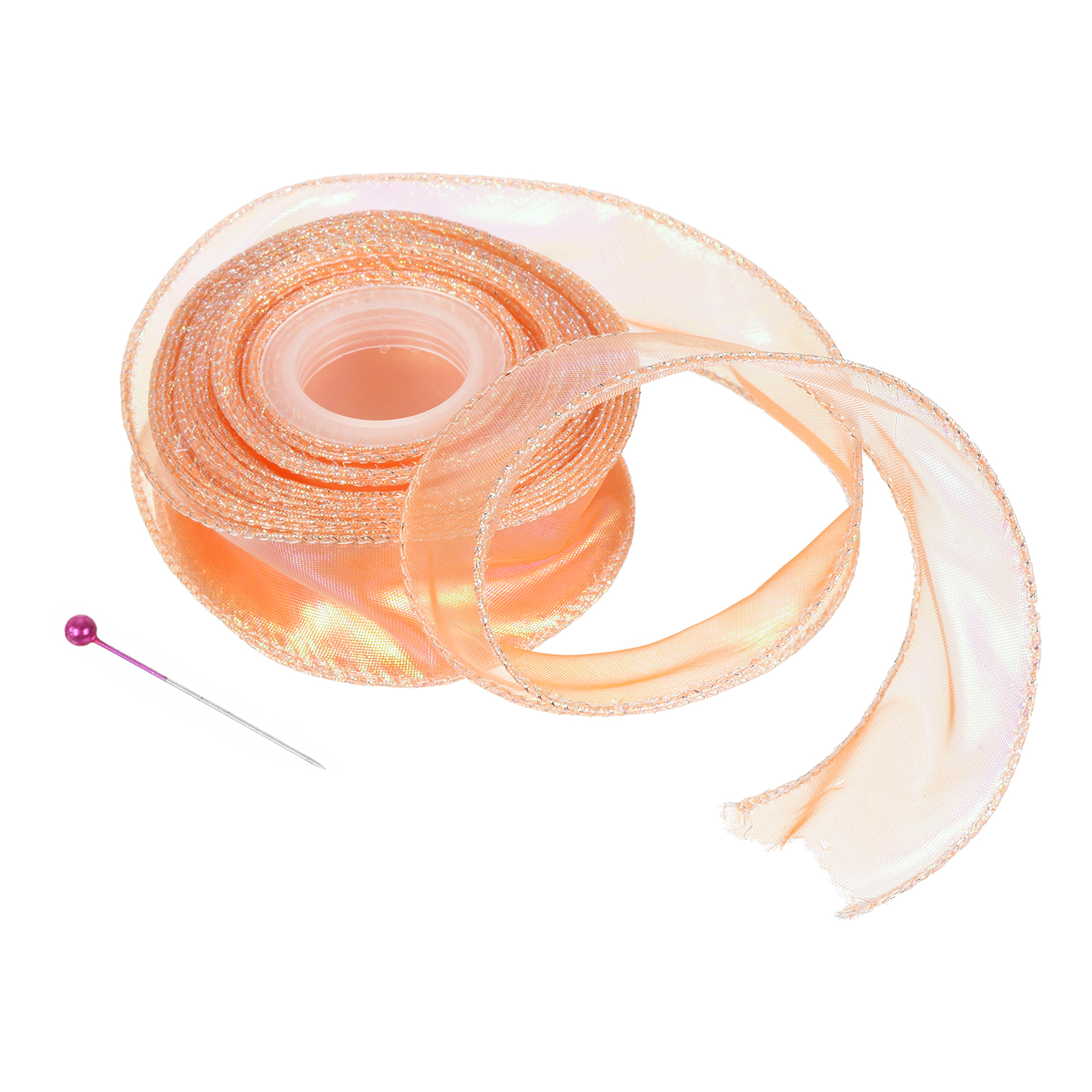 Uxcell 4cm 10 Yard Sheer Organza Ribbon Shimmer Chiffon Fabric Gift ...