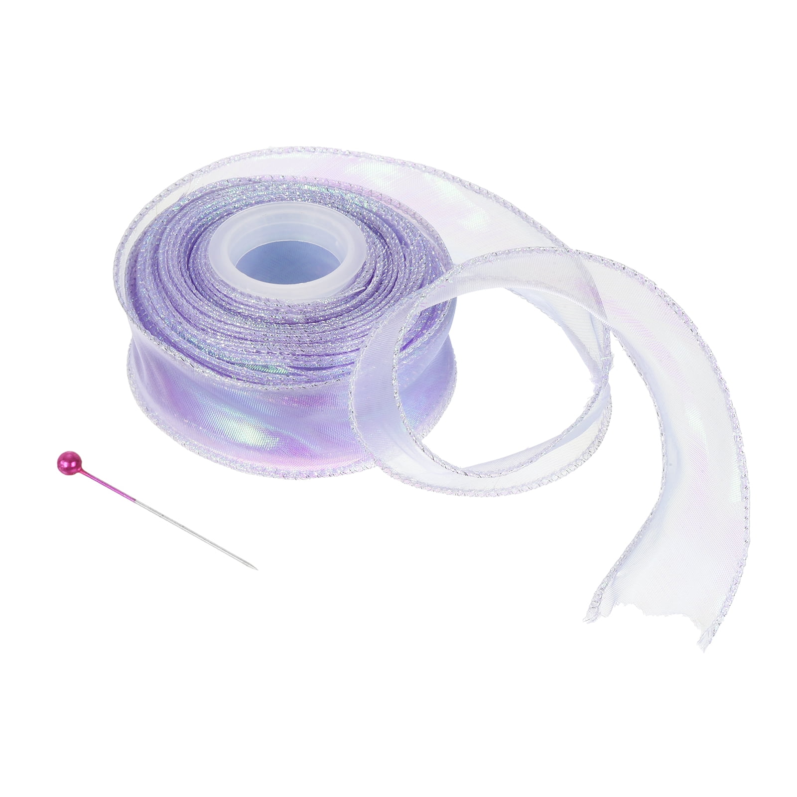 Uxcell 4cm 10 Yard Sheer Organza Ribbon Shimmer Chiffon Fabric Gift ...