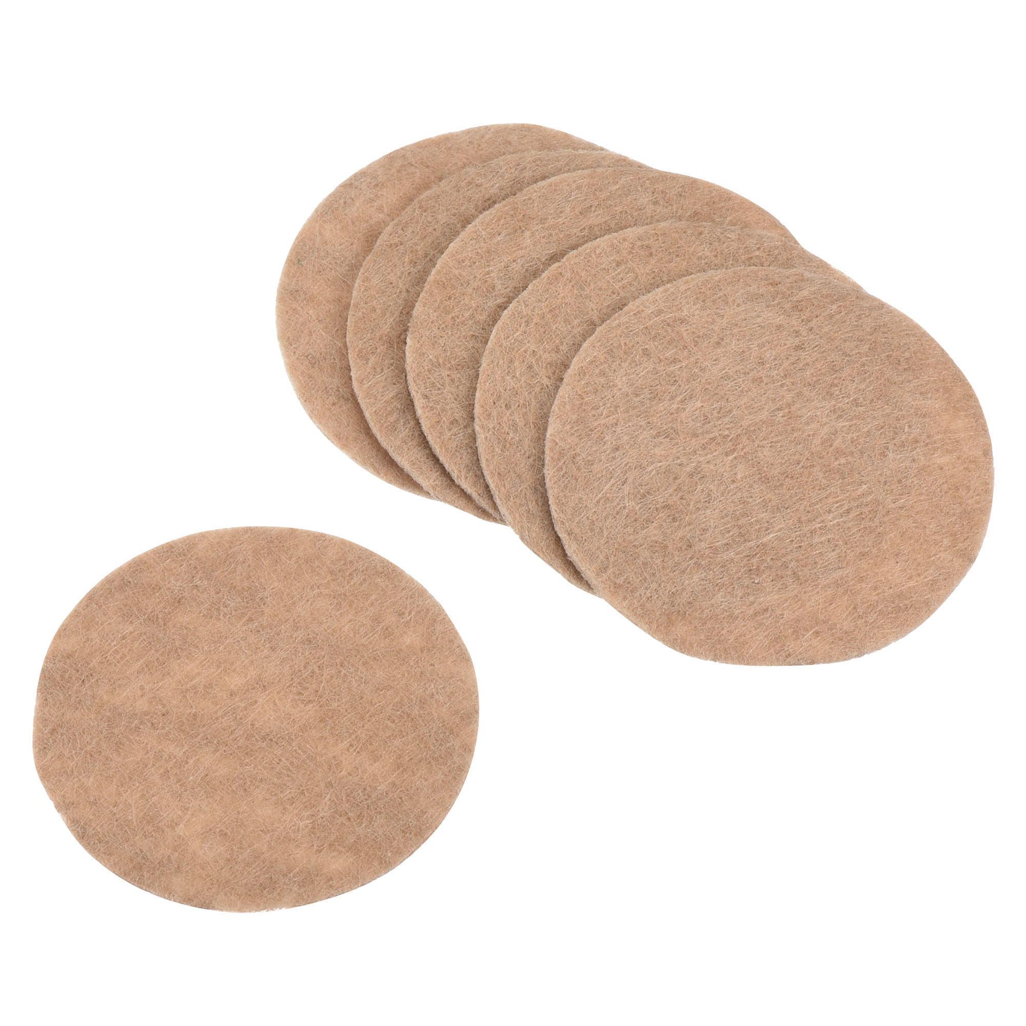 Uxcell 4cm Round Nonwoven Plant Pot Hole Pad Bottom Soil Mat, Beige 100 ...