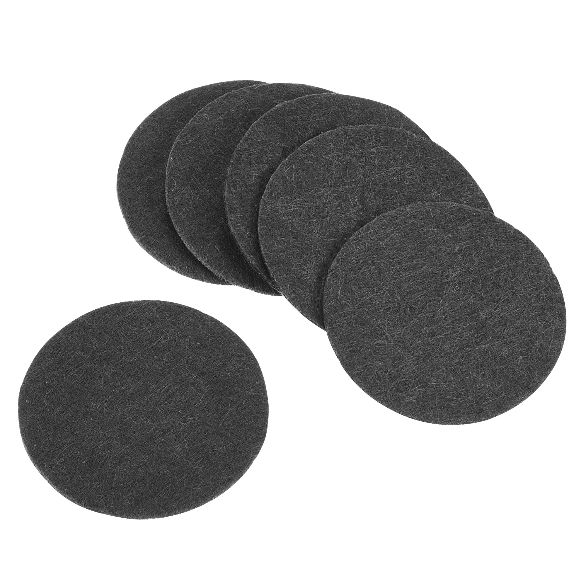 Uxcell 4cm Round Nonwoven Plant Pot Hole Pad Bottom Soil Mat, Black 100 ...