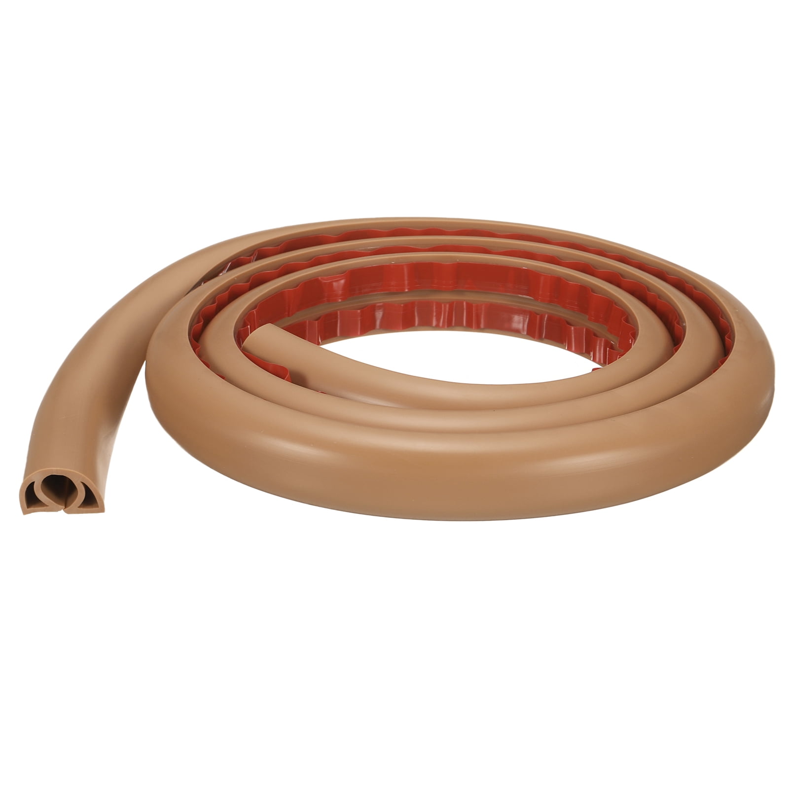Uxcell 4ft Cord Cover Floor W0.3" x H0.3" Hide Extension Cable Floor Wire Hider, Brown - Walmart.com