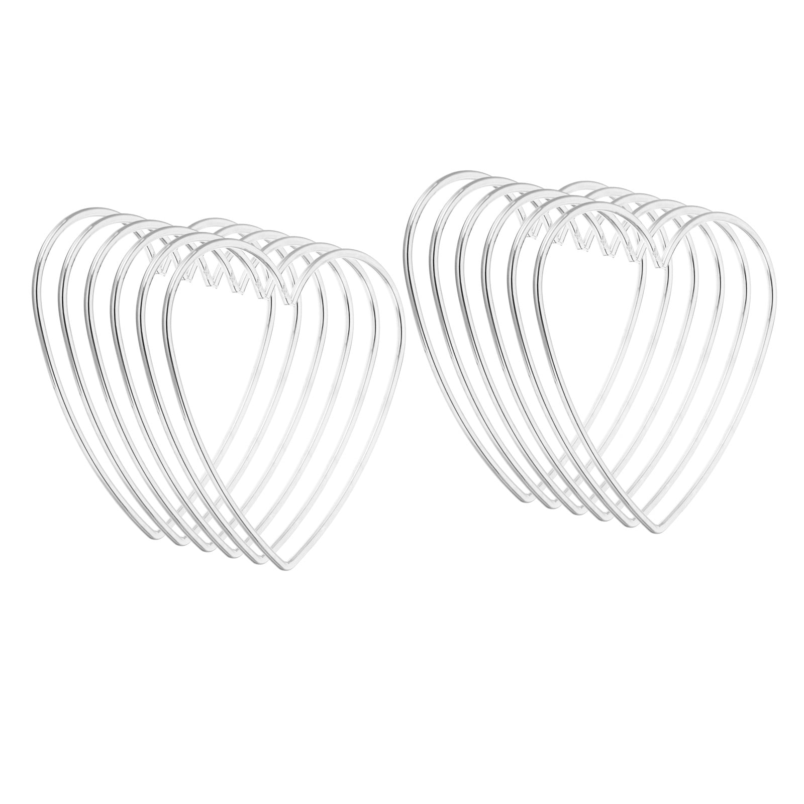 Uxcell 4inch Dream Catcher Rings, 12 Pcs Metal Heart Shape Floral Ring ...