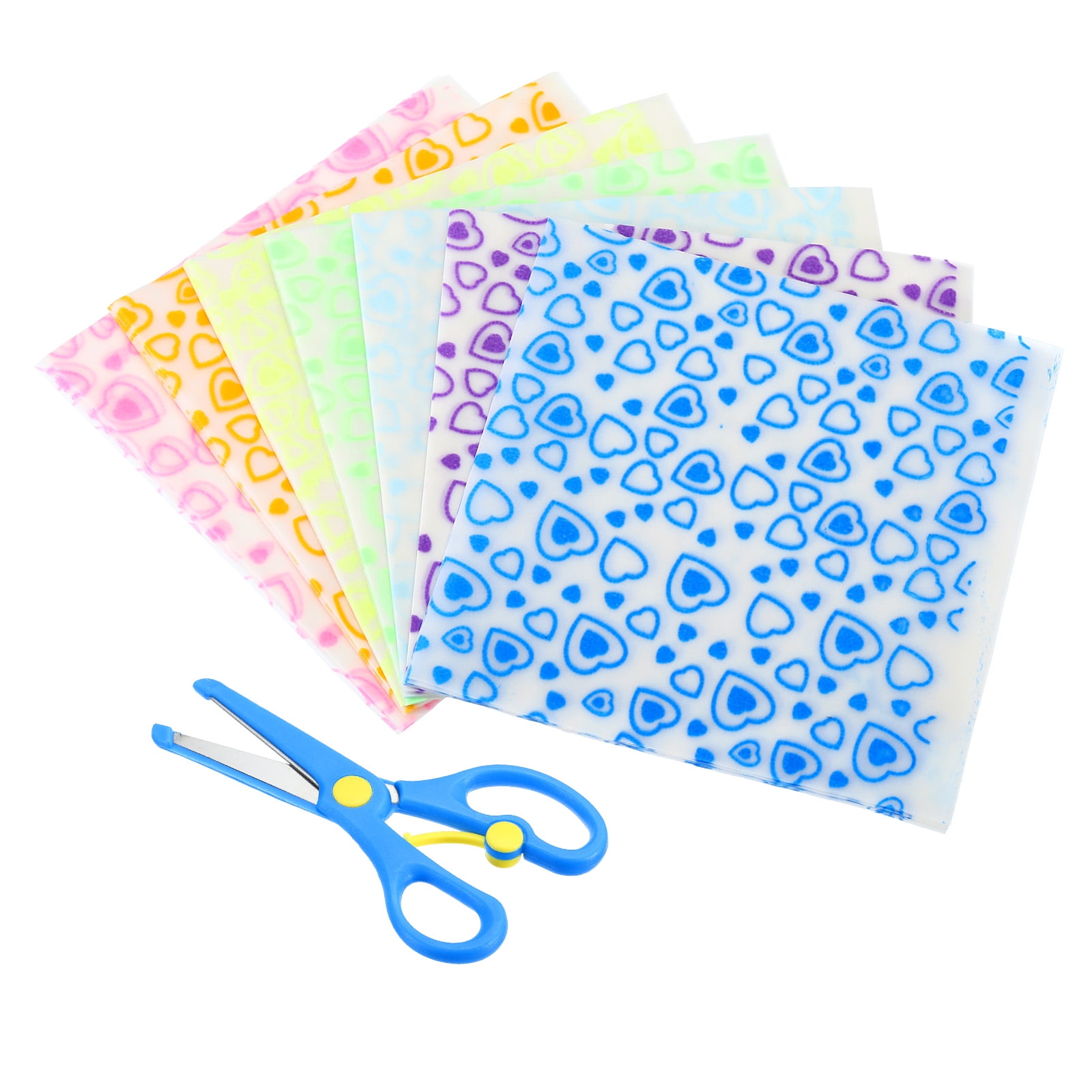 Uxcell 4inch Origami Paper Set, 210Pcs Luminous Square Paper, Heart ...