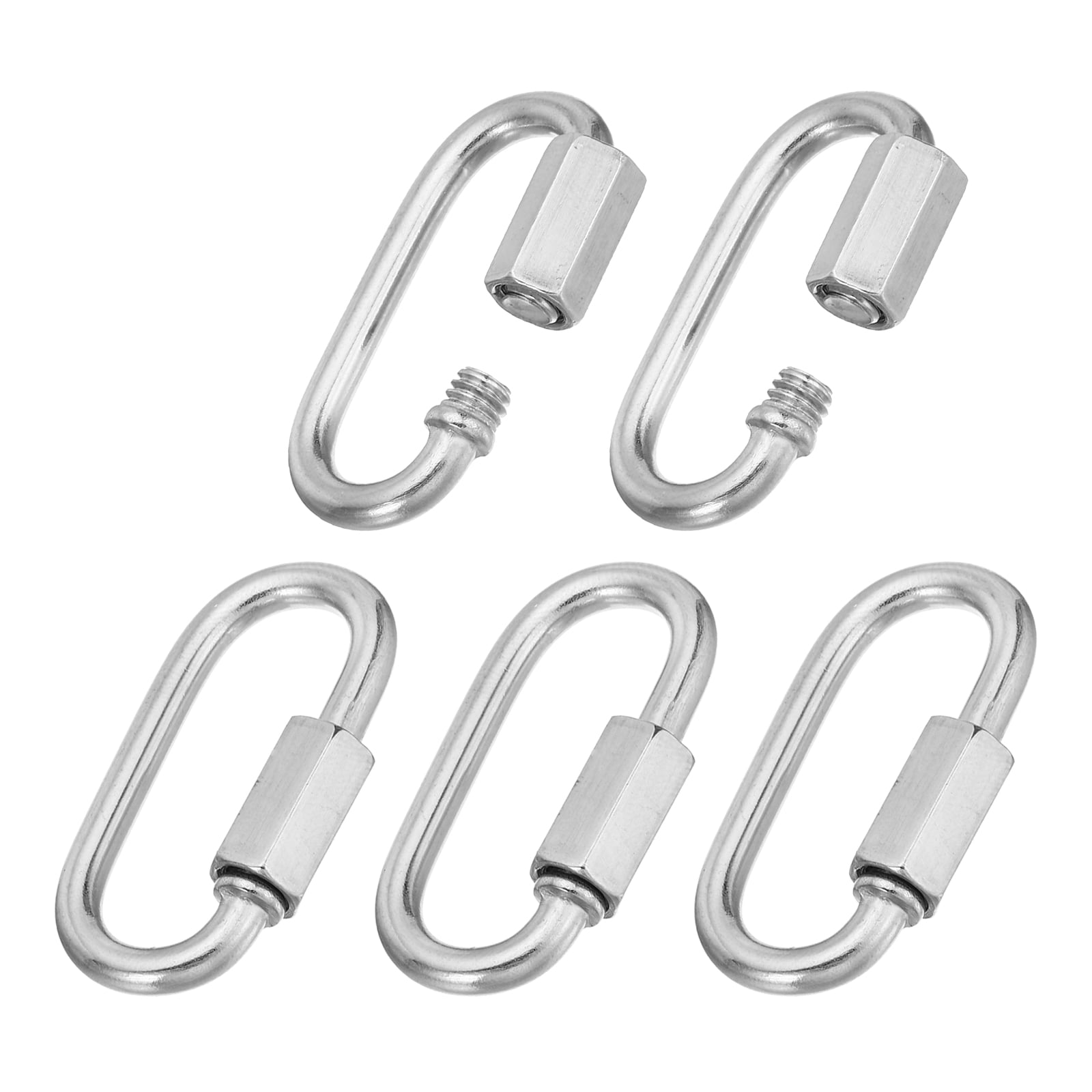 Uxcell 4mm 304 Stainless Steel Chain Quick Links Screw Locking Chain ...