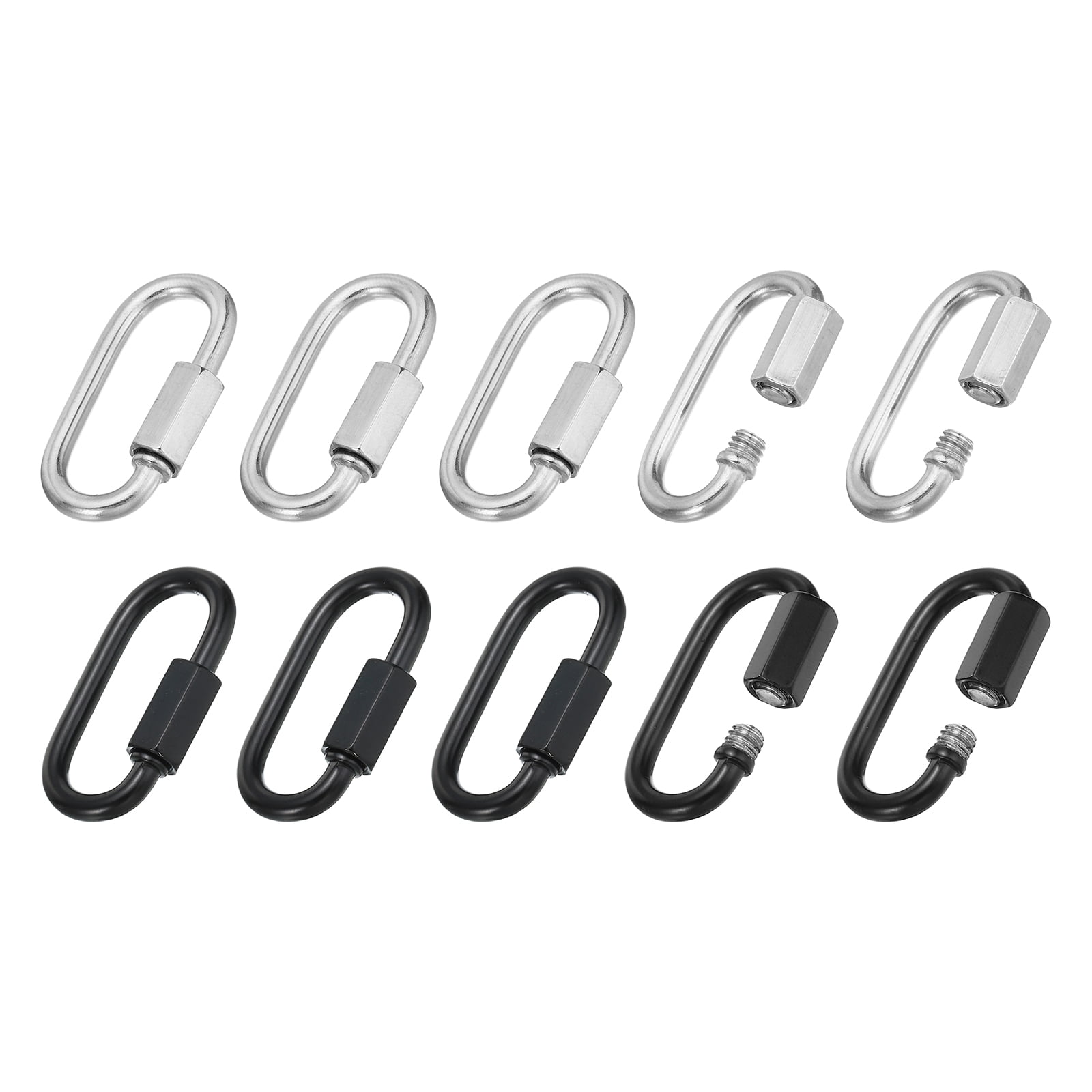 Uxcell 4mm 304 Stainless Steel Chain Quick Links Screw Locking Chain ...