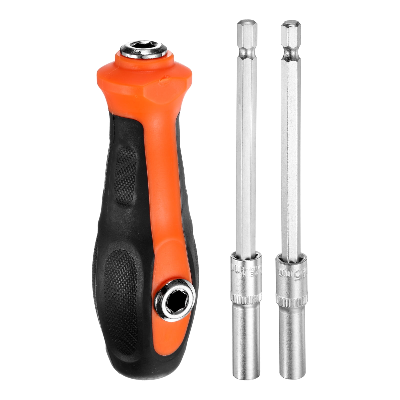 Uxcell 4mm 5mm Metric Nut Driver with 1/4" Hex Nut Screwdriver Bit ...