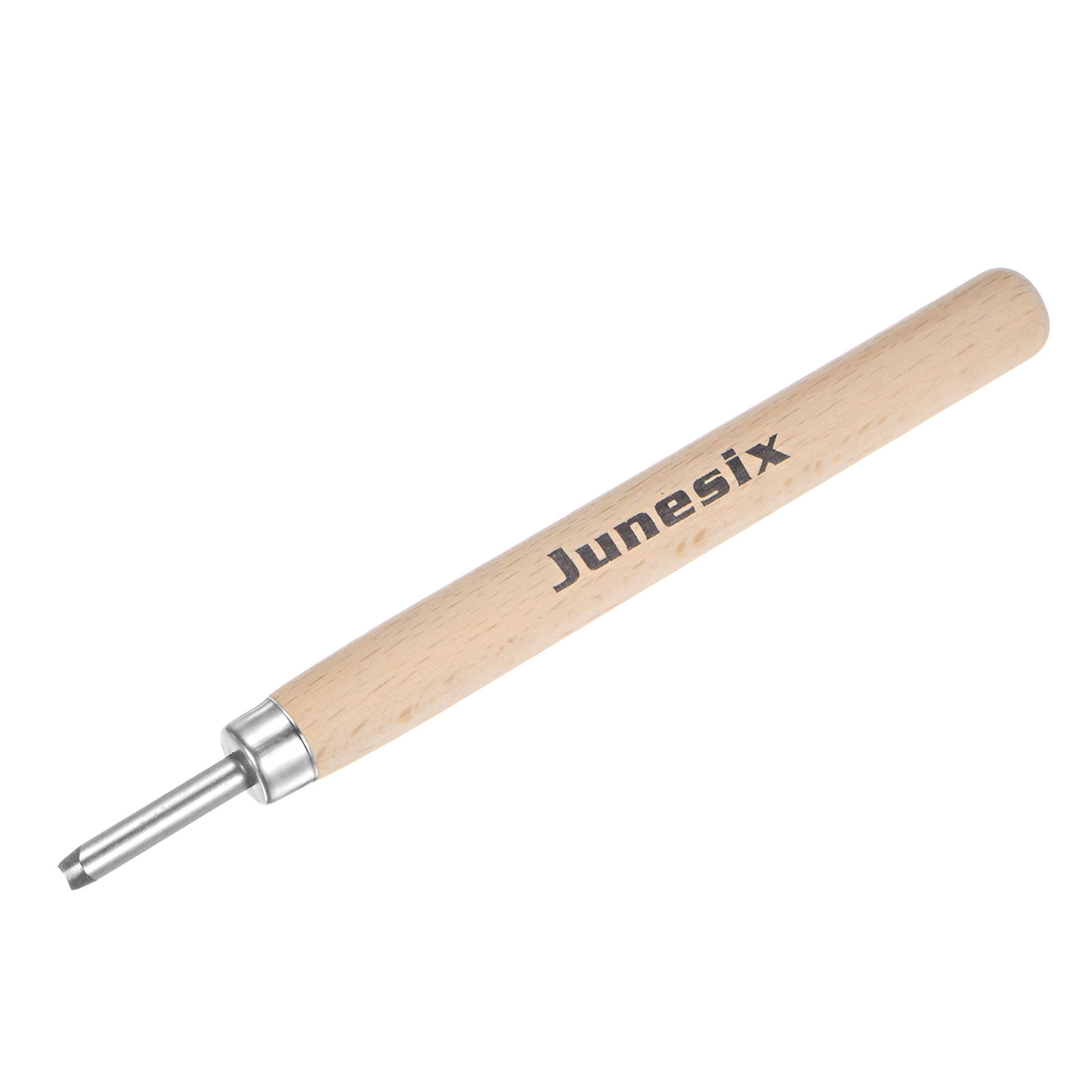 Uxcell 4mm 65# Manganese Steel Small Half-round Plate Wood Handle Craft ...