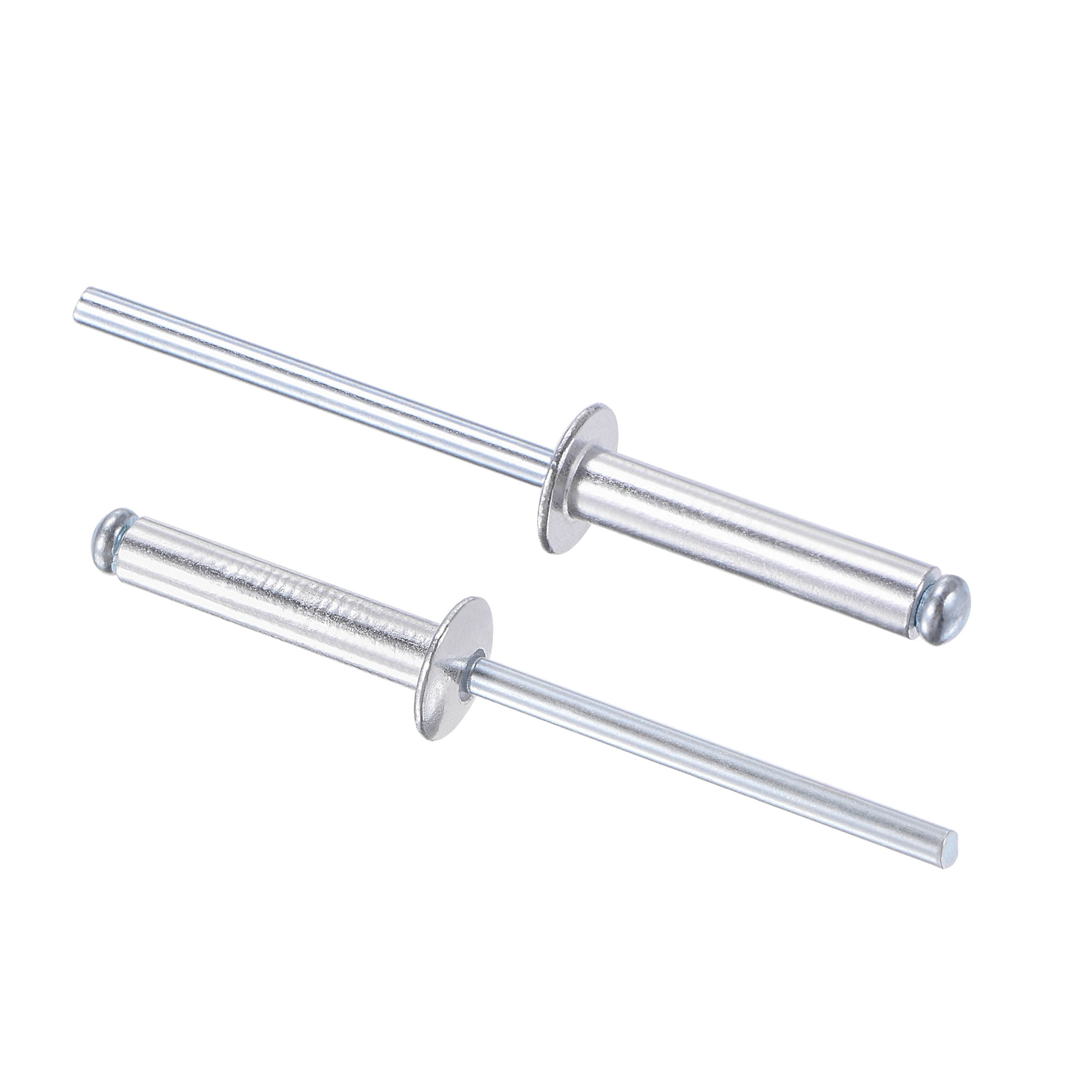 Uxcell 4mm Diameter 20mm Grip Length Silver Tone Aluminum Blind Rivets ...