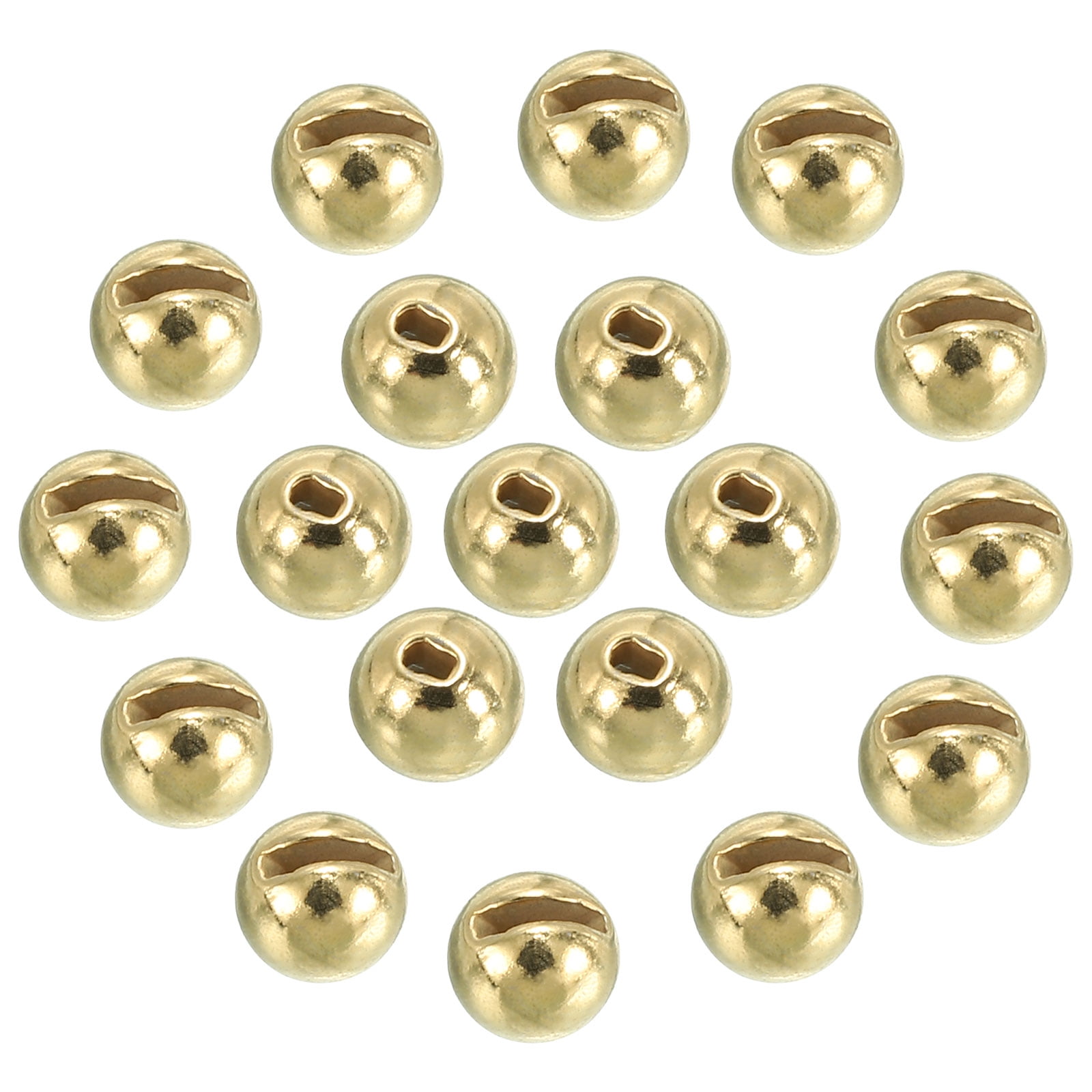 Uxcell 4mm Fly Tying Tungsten Beads Slotted Tungsten Beads Tungsten ...