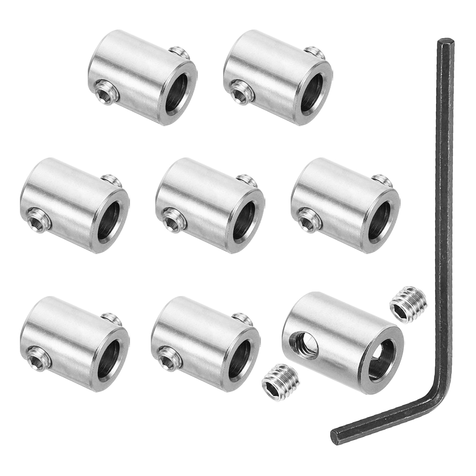 Uxcell 4mm Hole Wire Rope Clips Set 8 Set Double Holes Cable Clamp with ...