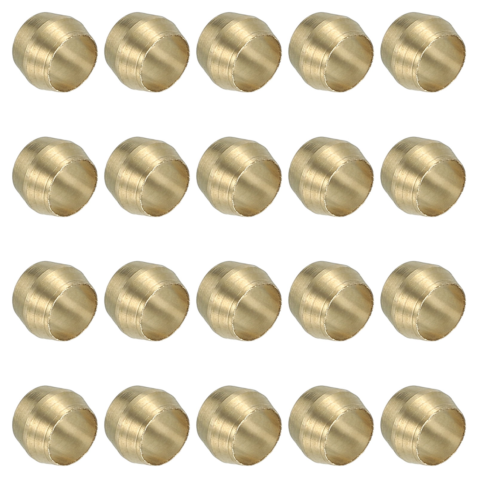 Uxcell 4mm ID Brass Compression Sleeve Ferrules, Brass Compression ...