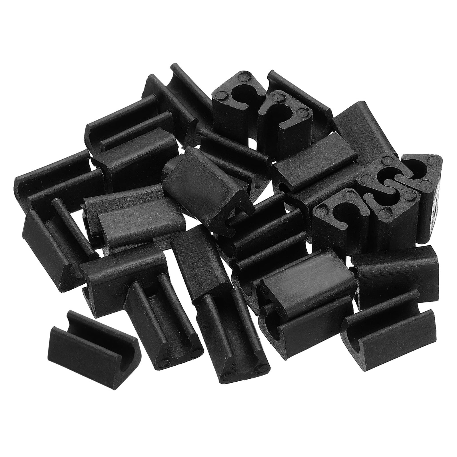 Uxcell 4mm ID Plastic Kitchen Sink Rack Feet Replacement Black 50 Pack ...