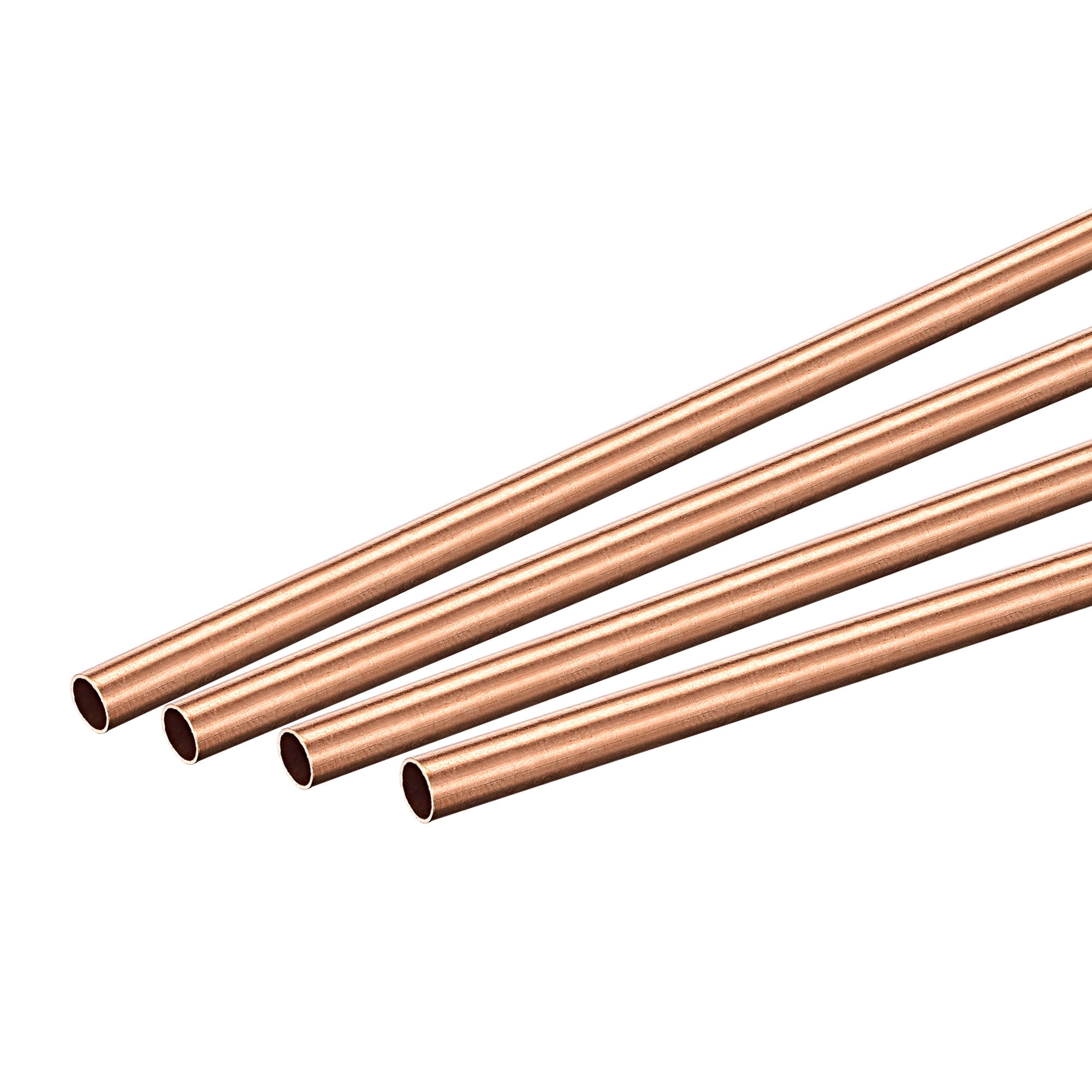 Uxcell 4mm OD 0.2mm Wall Thickness 300mm Length Copper Round Tube 4 ...