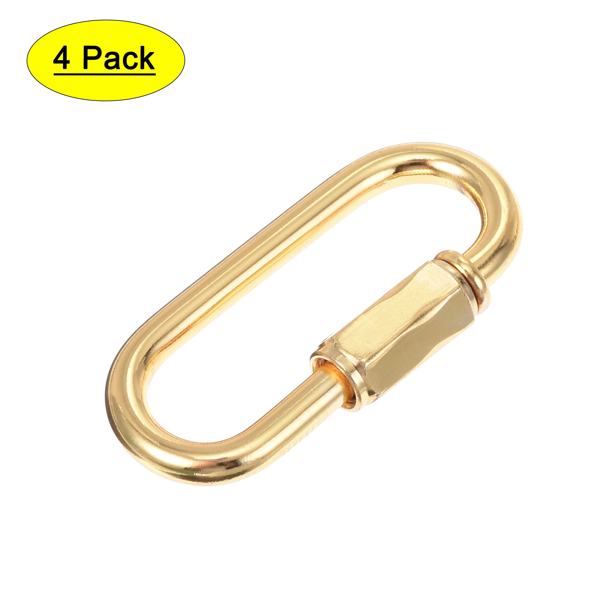 Uxcell 4mm Oval Shape Quick Link Screw Lock Chain Connector ...