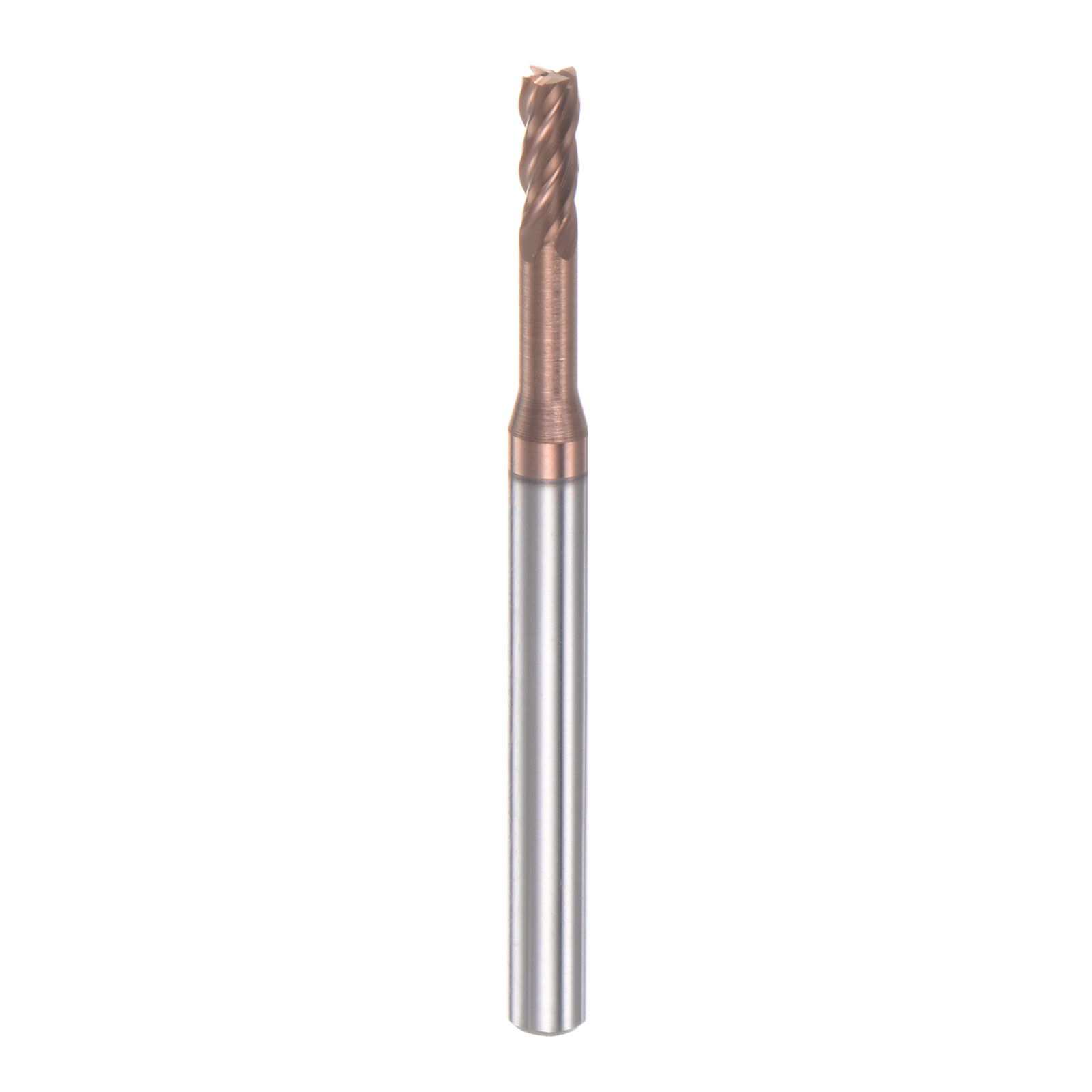 Uxcell 4mm Shank 3mm x 16mm Titanium Coated Solid Carbide 4 Flutes ...
