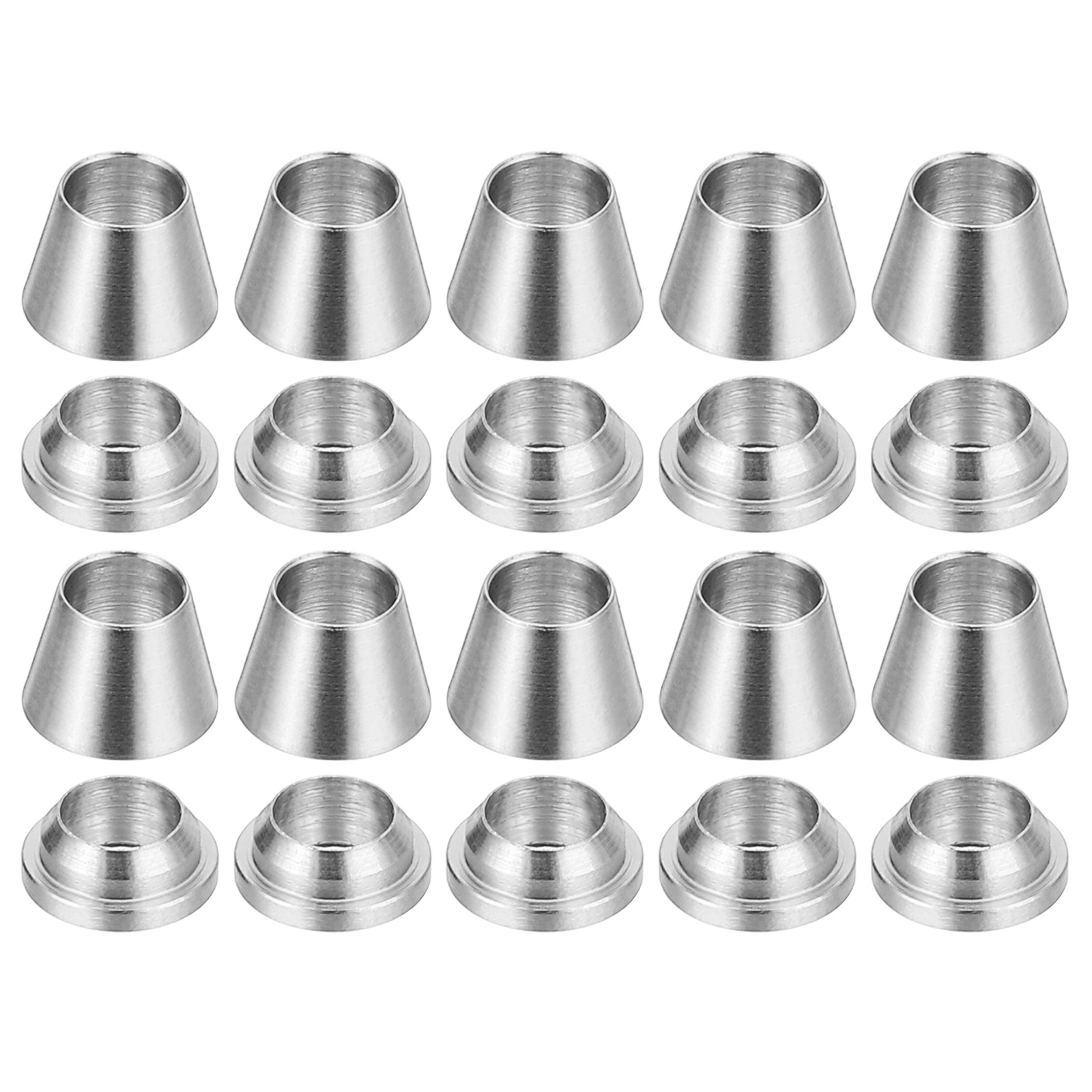 Uxcell 4mm Tube OD 304 Stainless Steel Compression Tube Fitting Sleeve ...