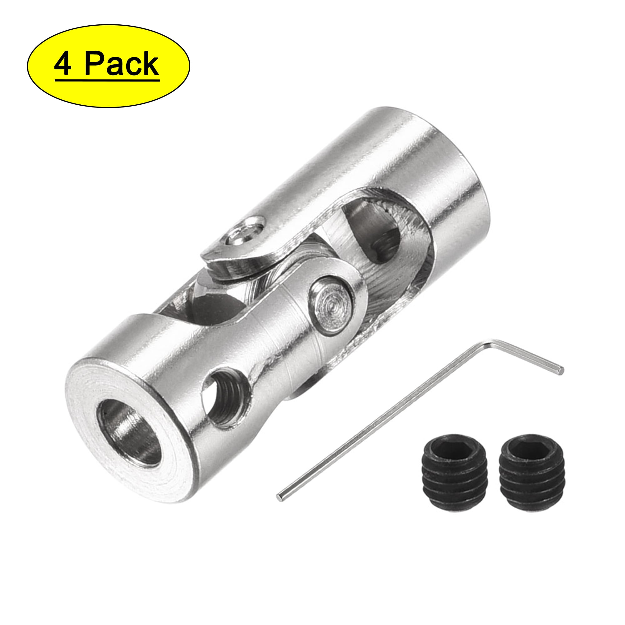 Uxcell 4mm to 4mm Rotatable Universal Joint Shaft Coupling L23 x D9 ...