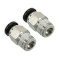 Uxcell 4mm x 1/8"NPT Male Thread Push to Connect Fittings Pneumatic Air line Quick Connect ...