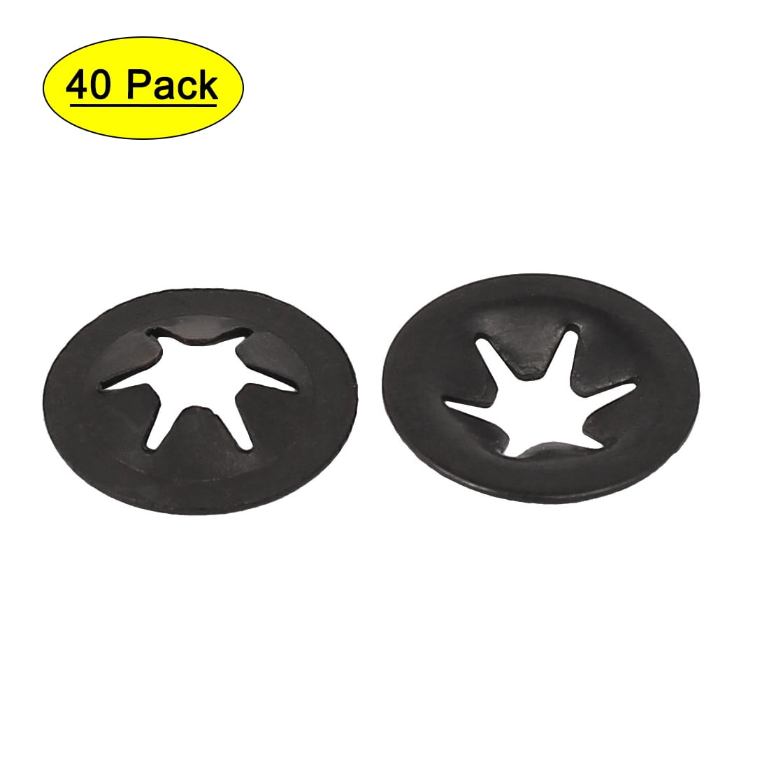 Uxcell 4mm x 12mm Metal Internal Tooth Quicklock Speed Lock Starlock ...