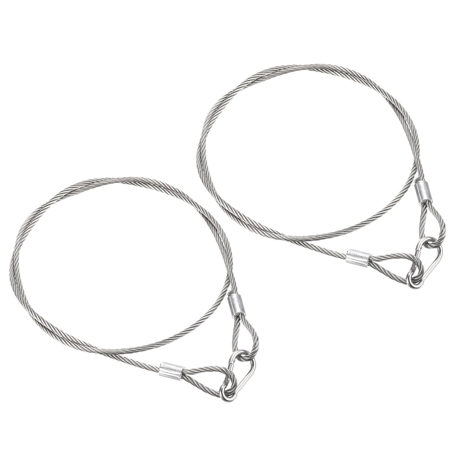 4mm x 1m/3.3ft Safety Steel Cable Luggage Lock Security Wire Rope with ...